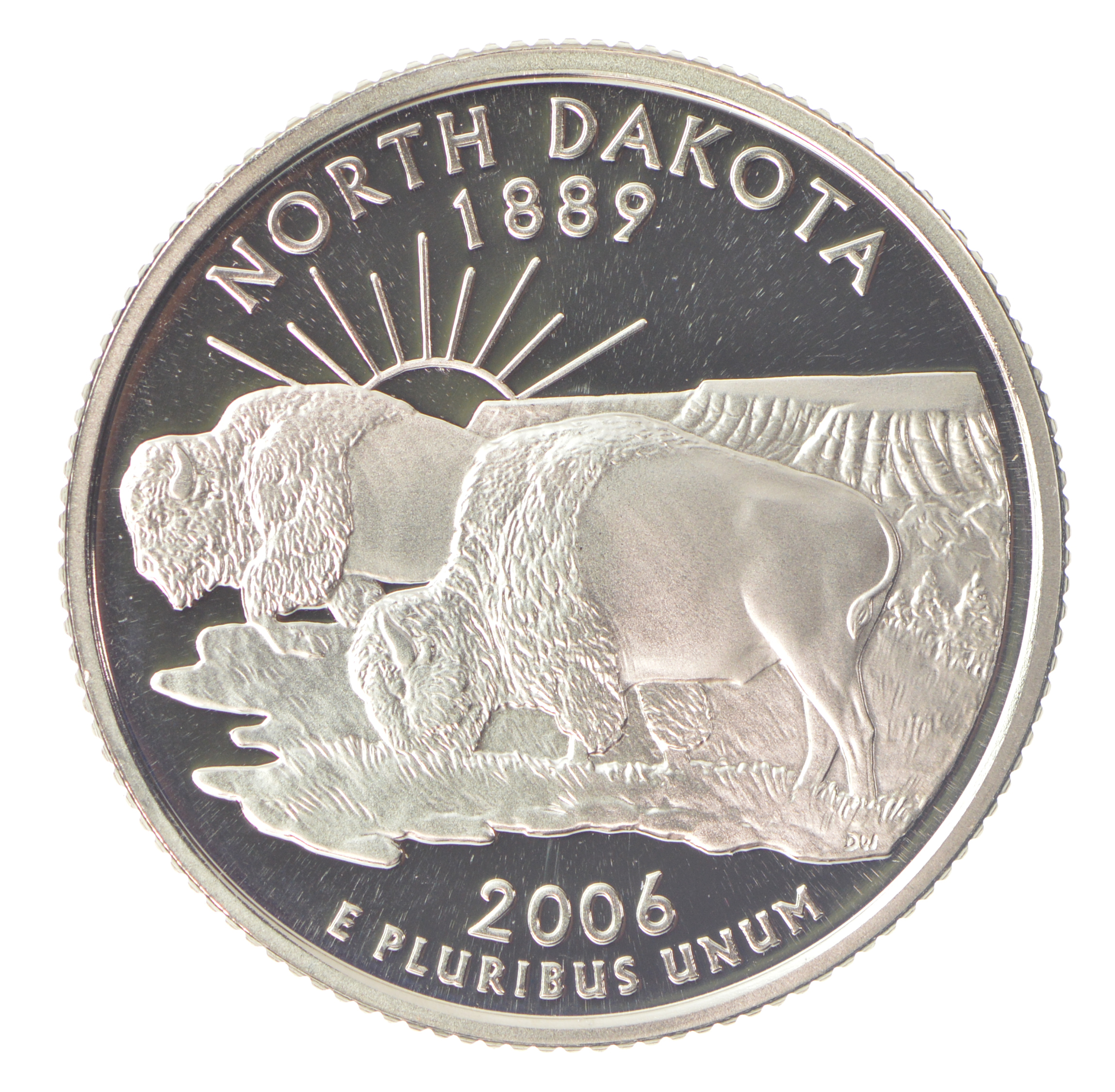 2006-S North Dakota State Washington Quarter - Proof Cameo | Property Room