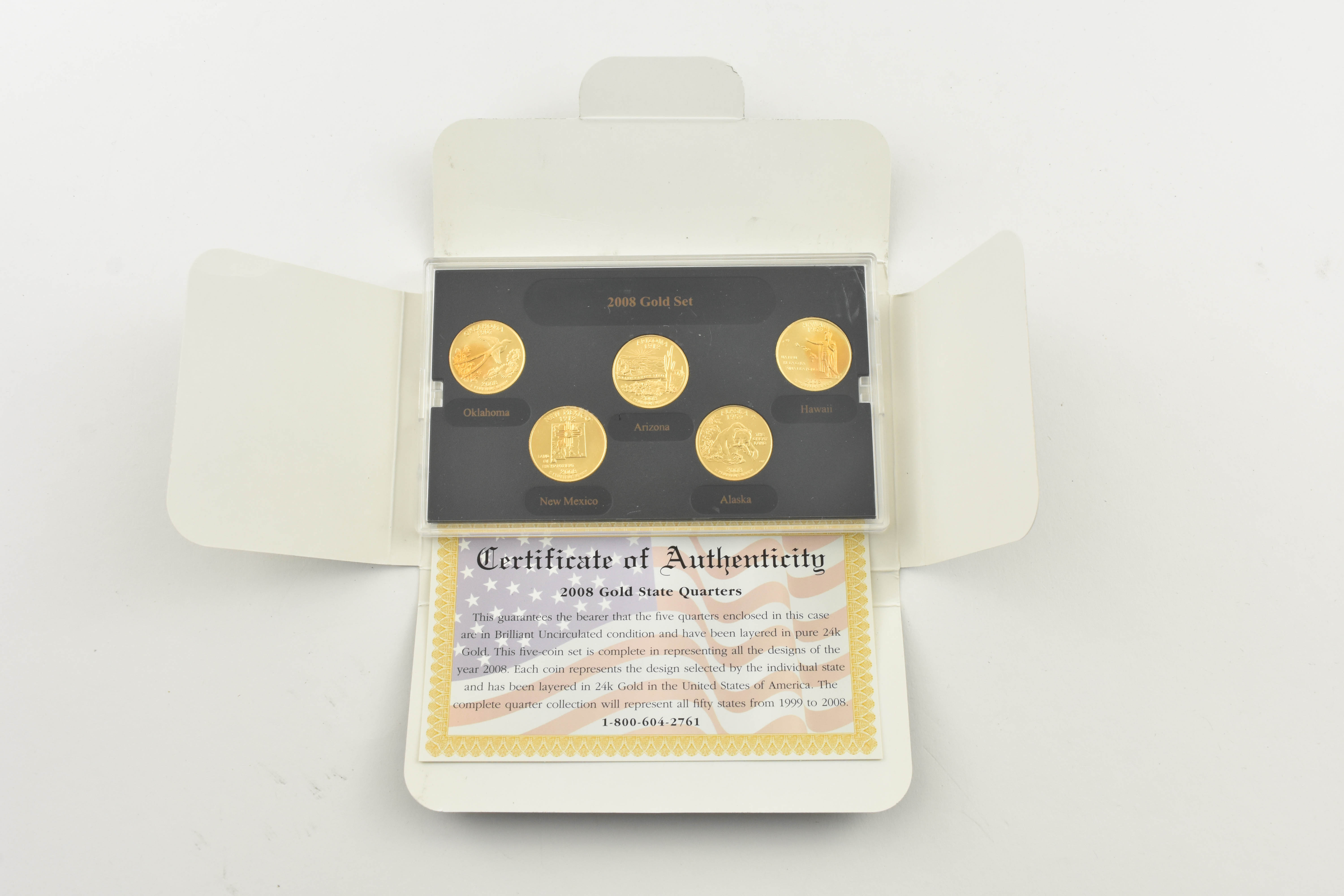 2008 Commemorative Quarters Gold Mint Edition *In Original Packaging ...