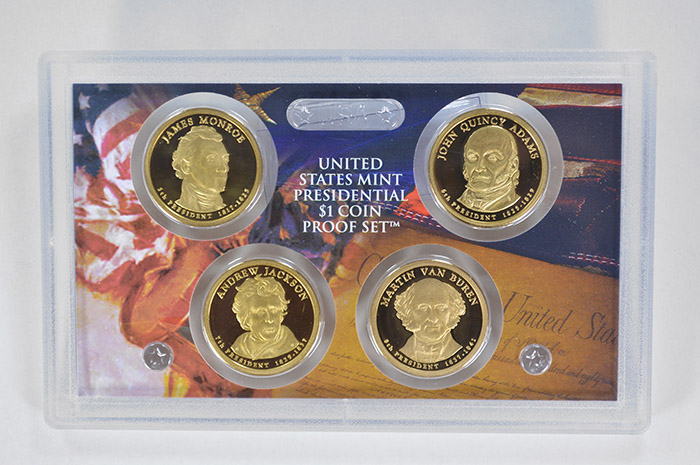 2008-S 4 Coin Presidential Dollar Proof Set | Property Room