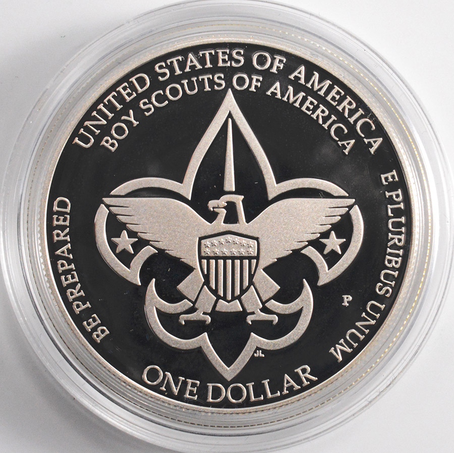 2010 Boy Scouts of America Centennial Proof Silver Dollar w/ Box & COA ...