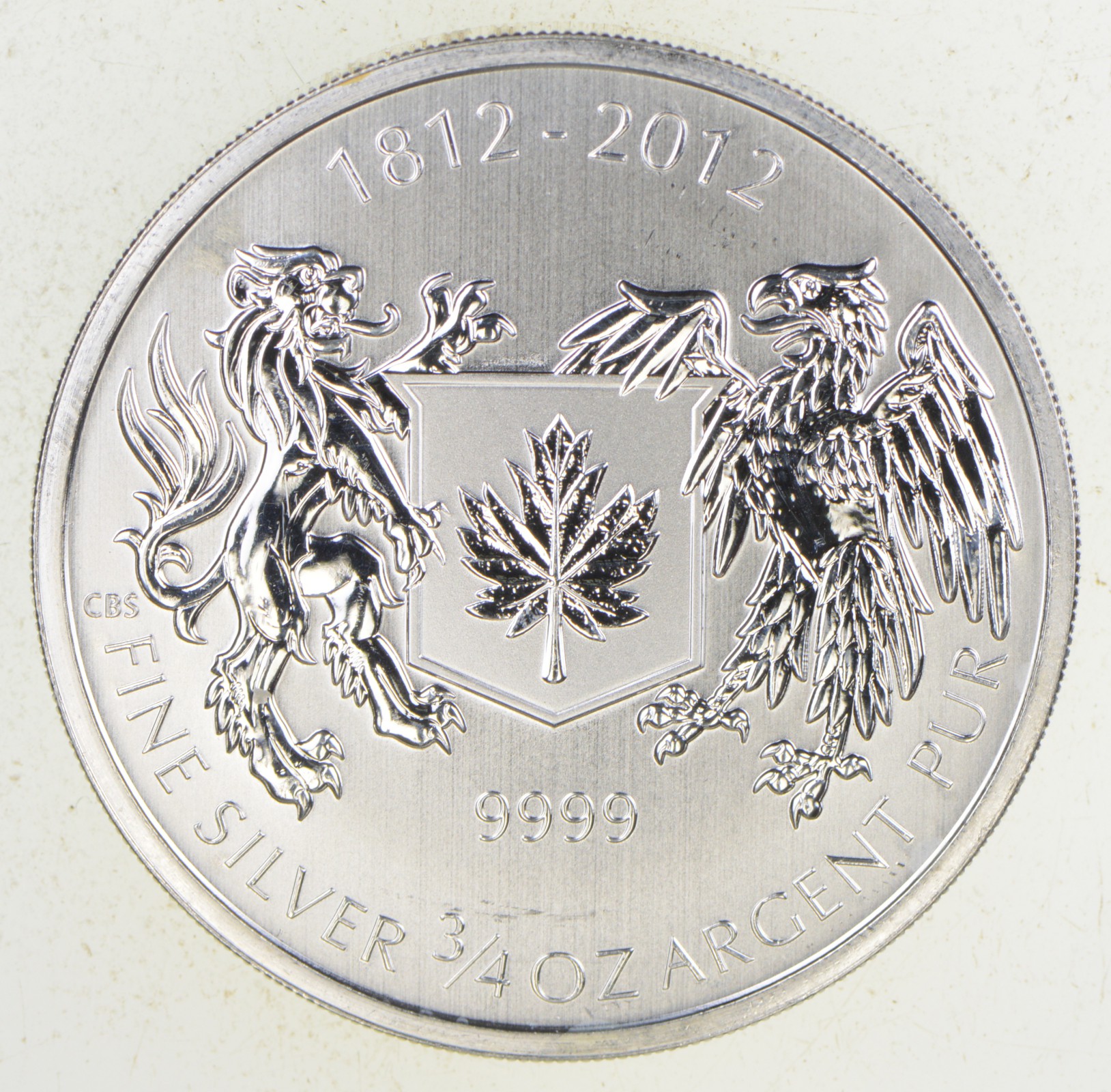 2012 Canada $1 War Of 1812 .9999 Silver 3/4 Troy Oz. BU Coin | Property ...