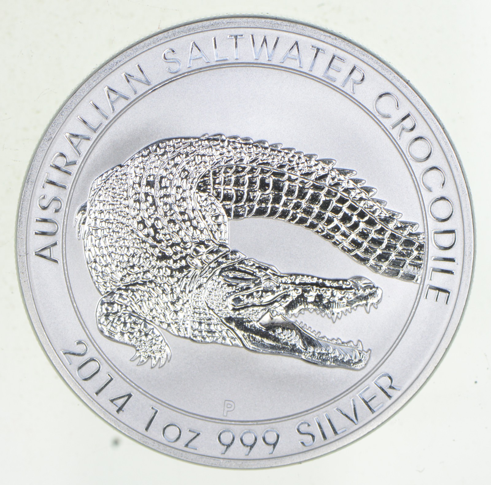 2014 Australian Salt Water Crocodile Perth Mint 1 Troy Oz .999 Fine ...