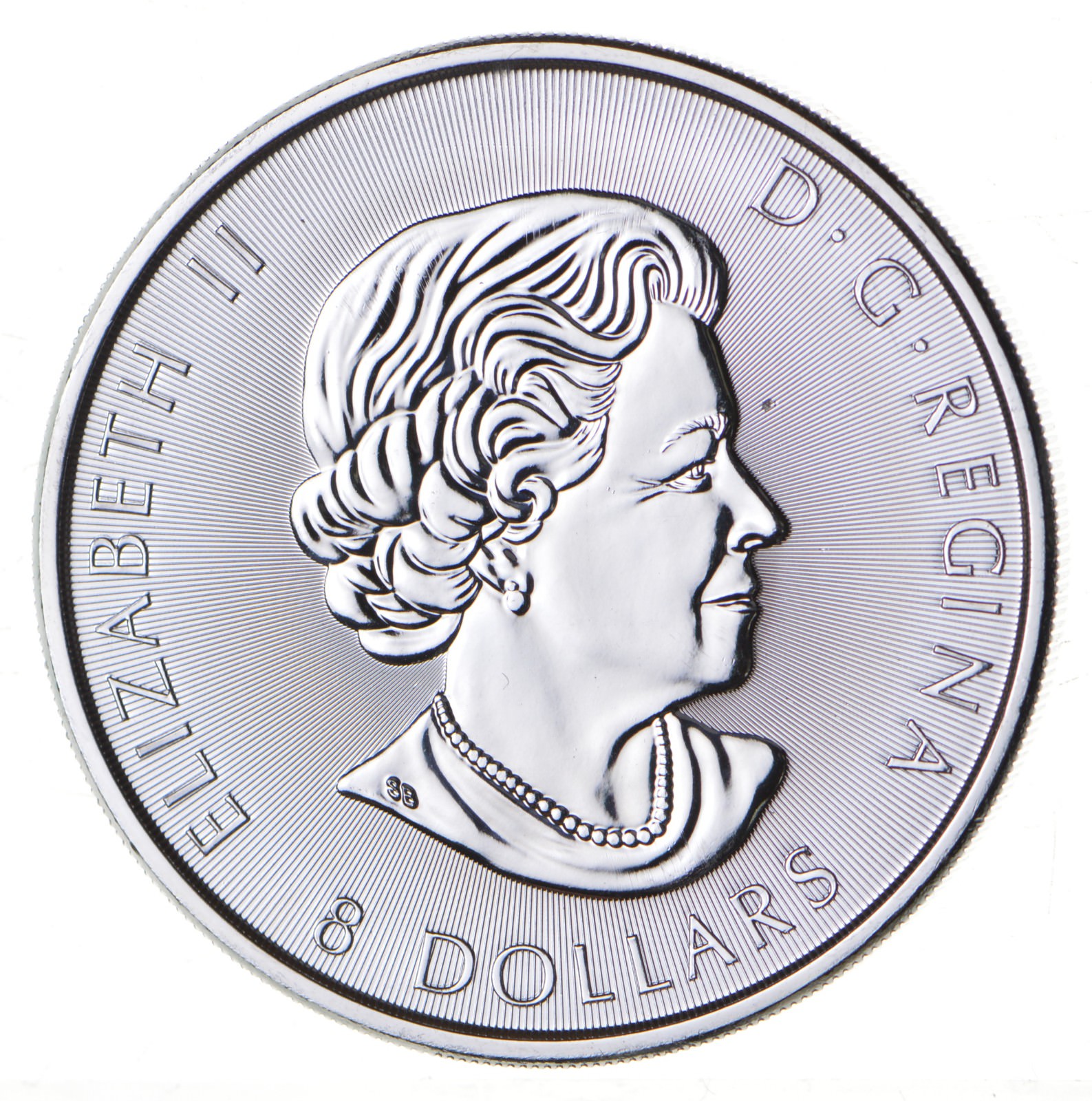 2016 1.5 oz Canada Silver White Falcon $8 Coin .9999 Fine Brilliant ...