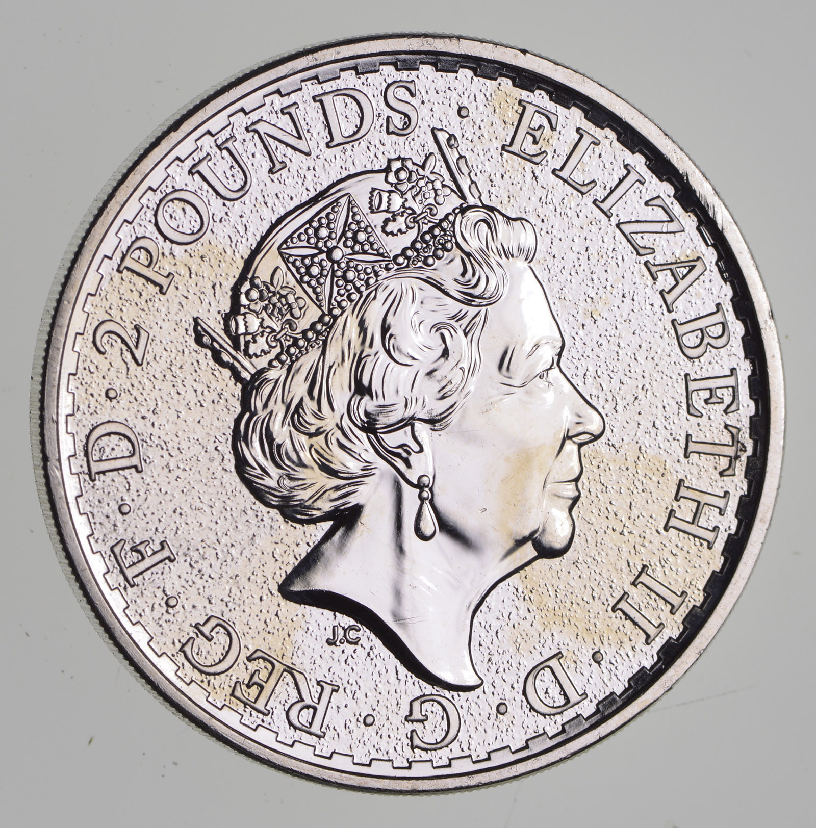 2016 Great Britain 2 Pounds 1 Oz Silver Coin .999 Fine - Rare ...