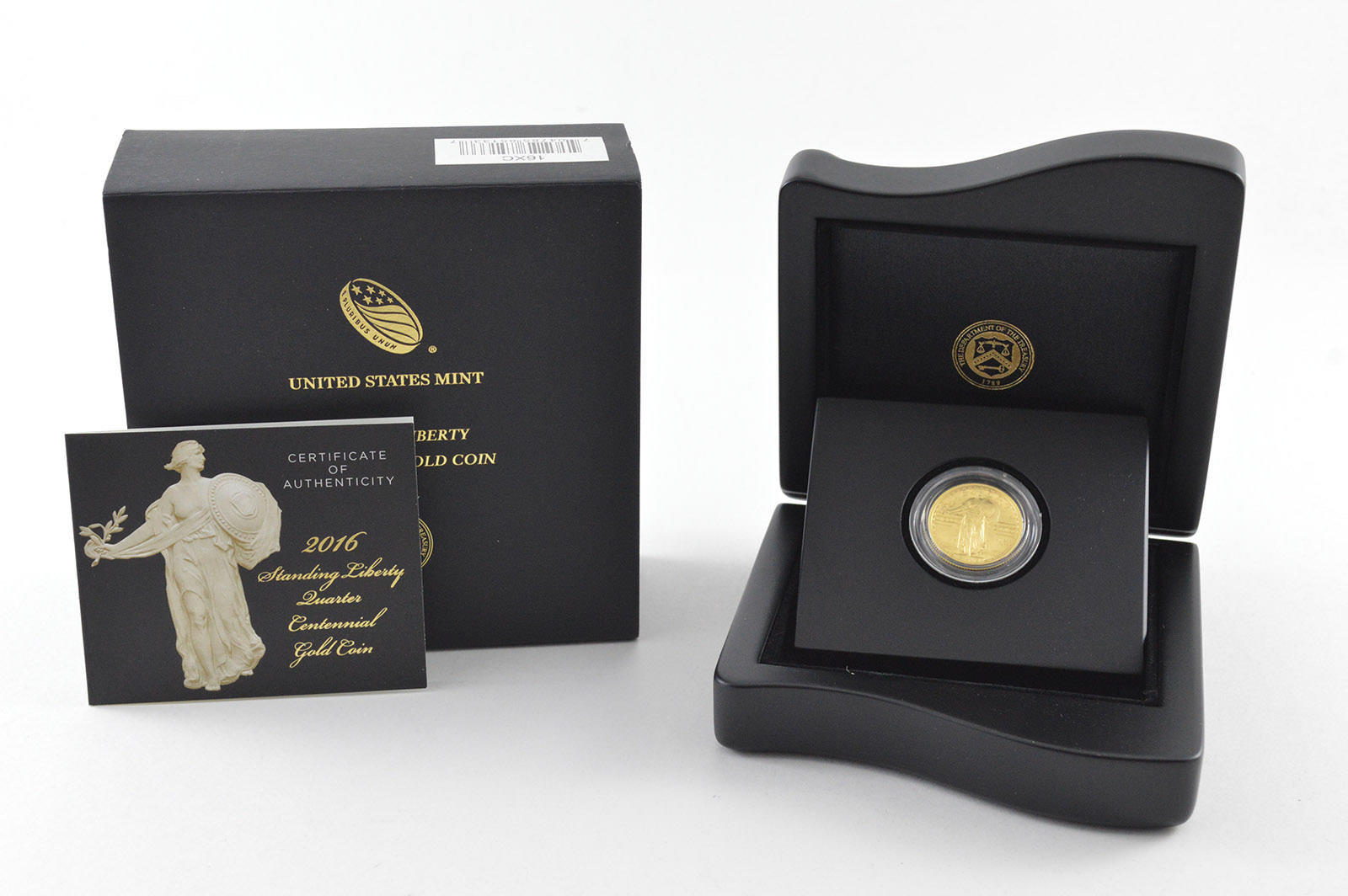 2016-W Standing Liberty Quarter Centennial .999 Fine Gold Coin - Box ...