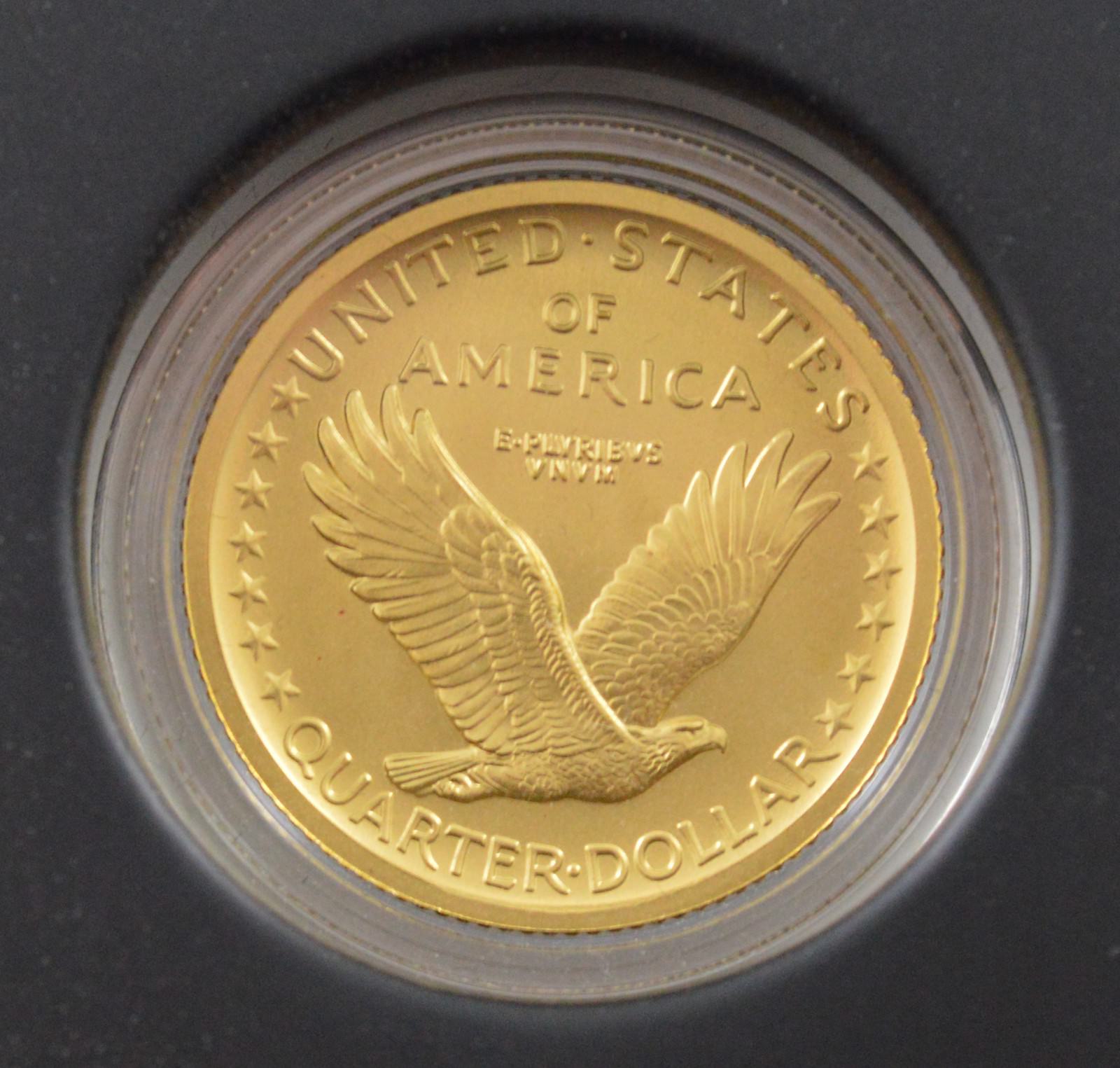 2016-W Standing Liberty Quarter Centennial .999 Fine Gold Coin - Box ...