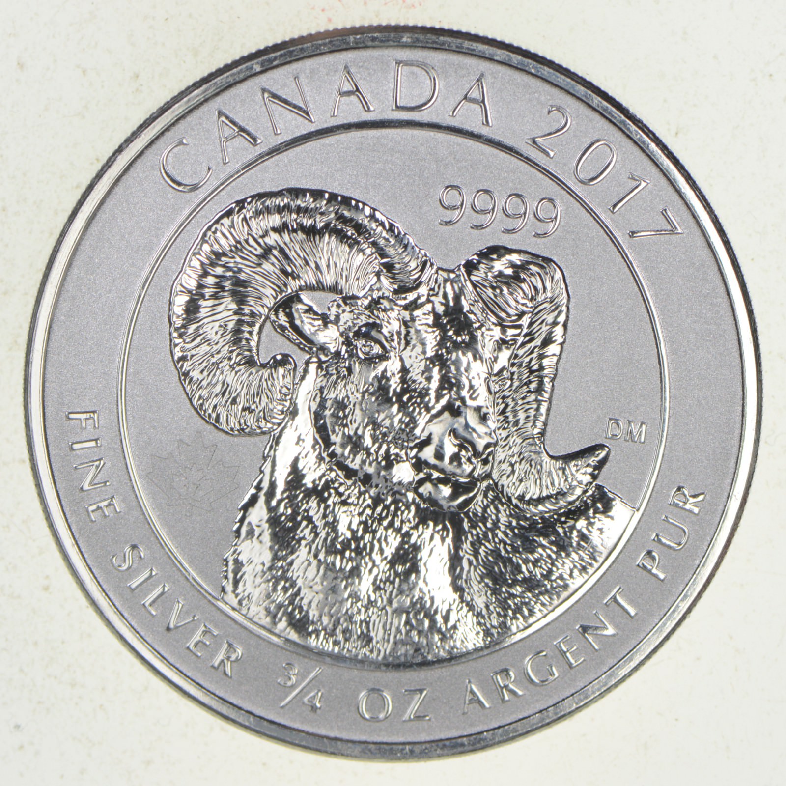 2017 Canada $2 Big Horn Sheep 3/4oz reverse proof Silver Coin ...