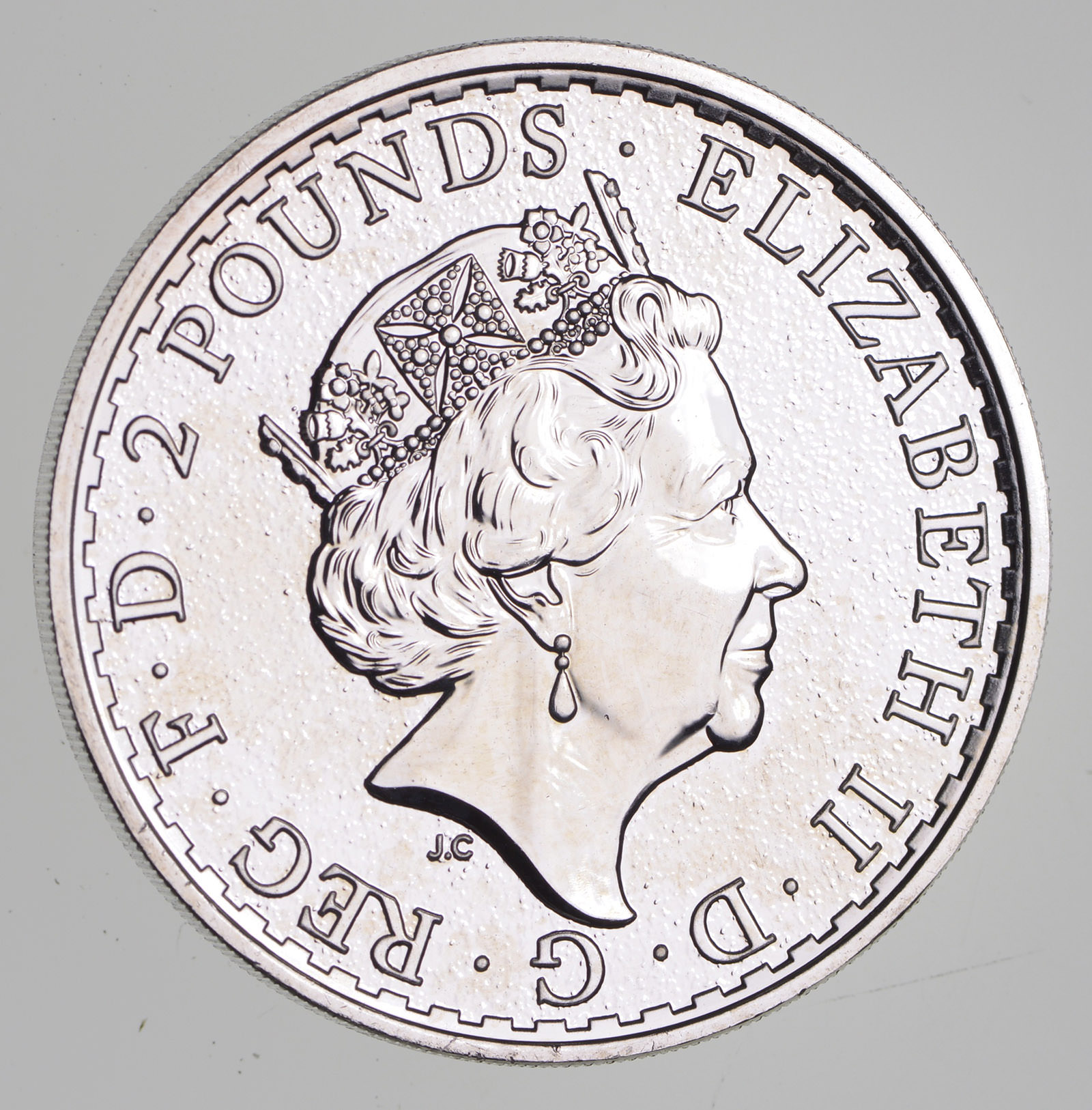 2017 Great Britain 2 Pounds 1 Oz Silver Coin .999 Fine - Rare ...