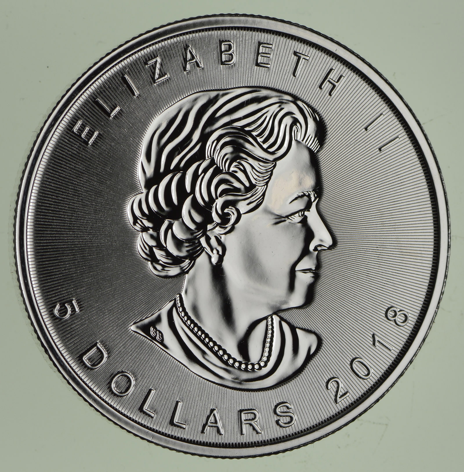 2018 Canadian Maple Leaf 5 Dollar 1 Oz Silver Coin Incused Maple