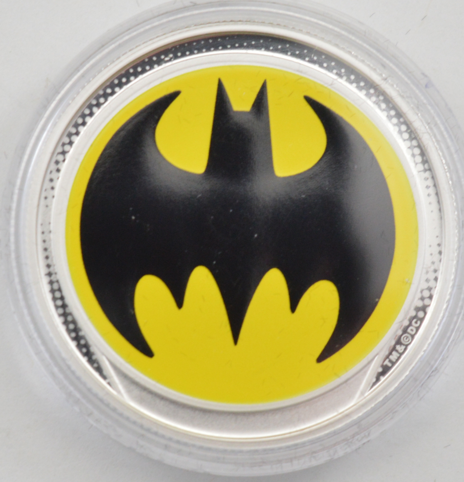2019 Barbados 1 Dollar - The Bat Signal -Batman .999 Fine Silver - Box ...