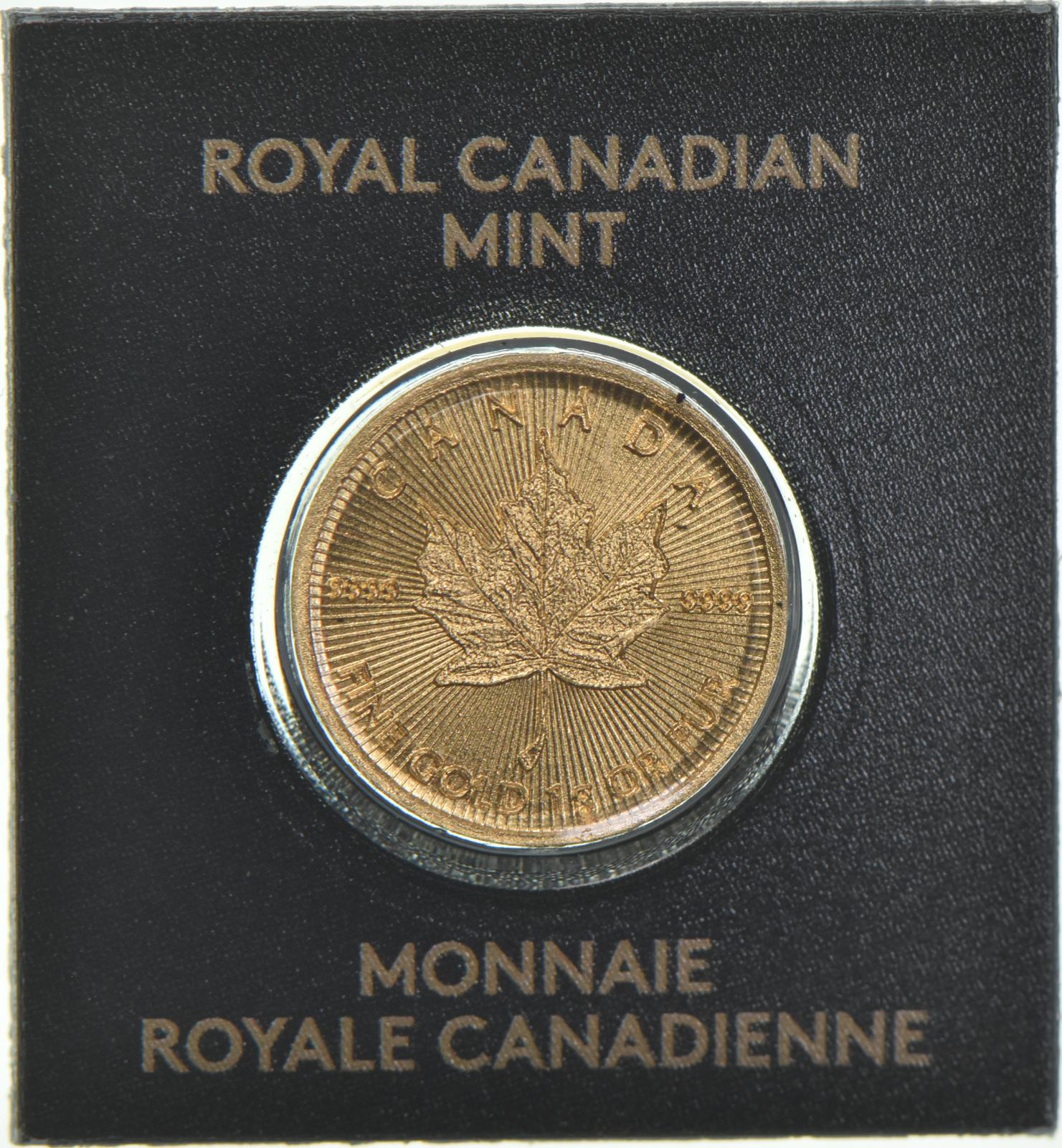 2019 Canada 50 Cents - 1 Gram Fine Gold Maple Leaf | Property Room