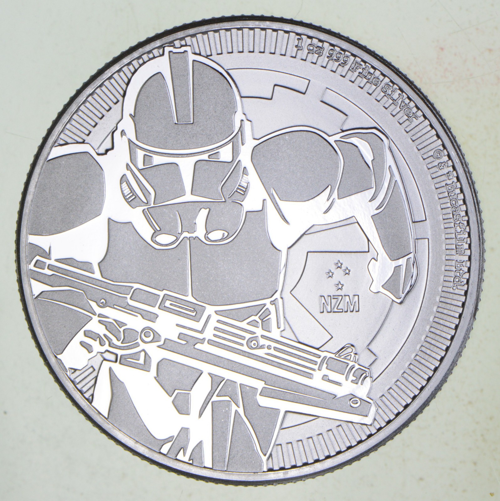 2019 - Niue $2 Dollars Silver Stormtrooper - 1 Troy Oz .9999 Fine ...