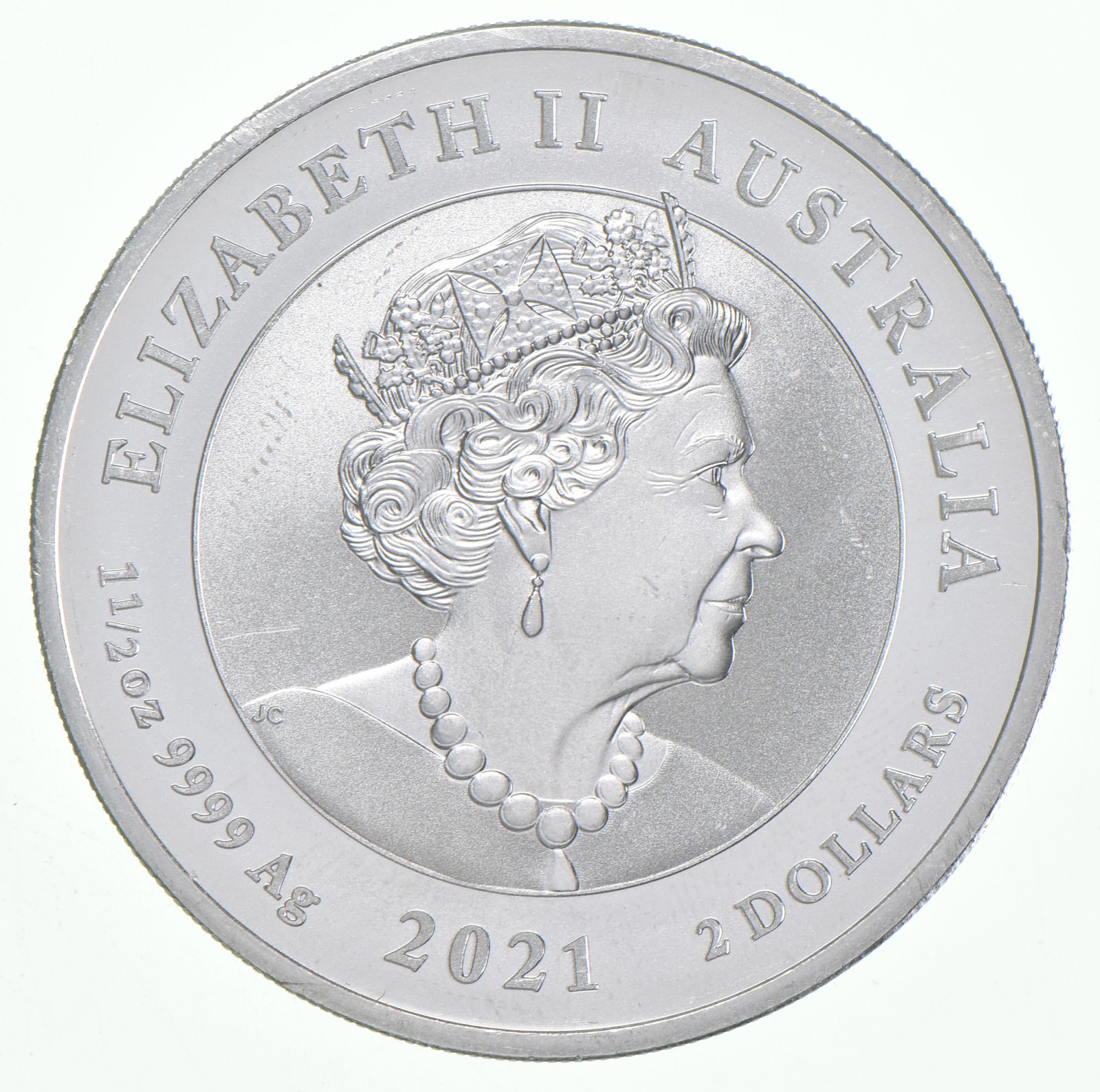 2021 1.5 Oz 9999 Silver Round Piedfort $2 Australian Silver Platypus ...