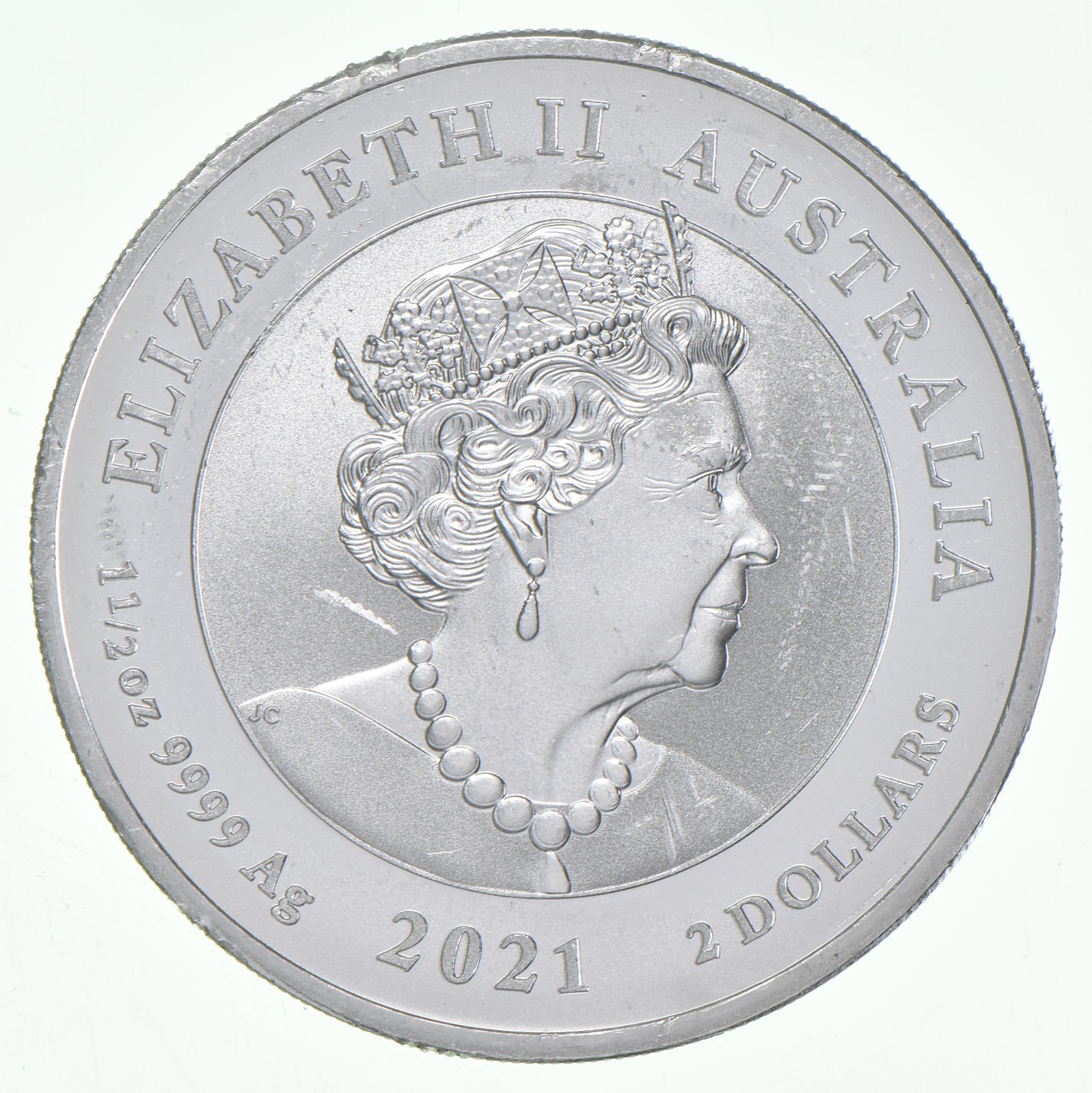 2021 1.5 Oz 9999 Silver Round Piedfort $2 Australian Silver Platypus ...