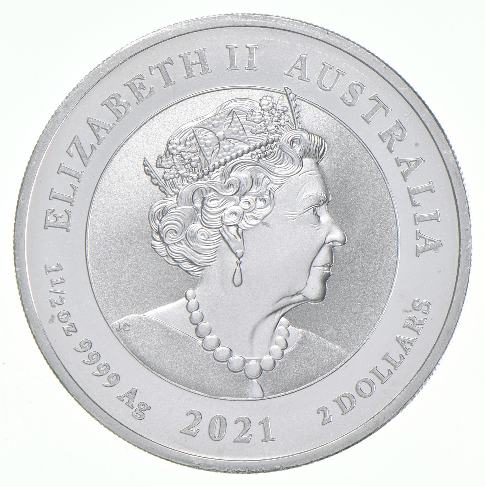 2021 1.5 Oz 9999 Silver Round Piedfort $2 Australian Silver Platypus ...