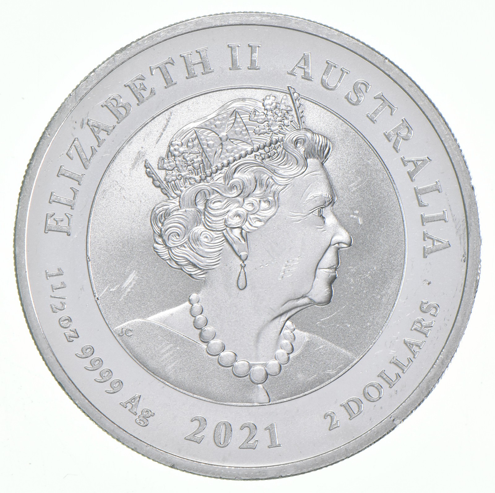 2021 1.5 Oz 9999 Silver Round Piedfort $2 Australian Silver Platypus ...