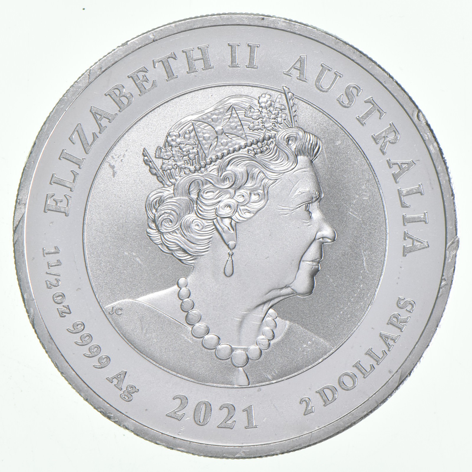 2021 1.5 Oz 9999 Silver Round Piedfort $2 Australian Silver Platypus ...
