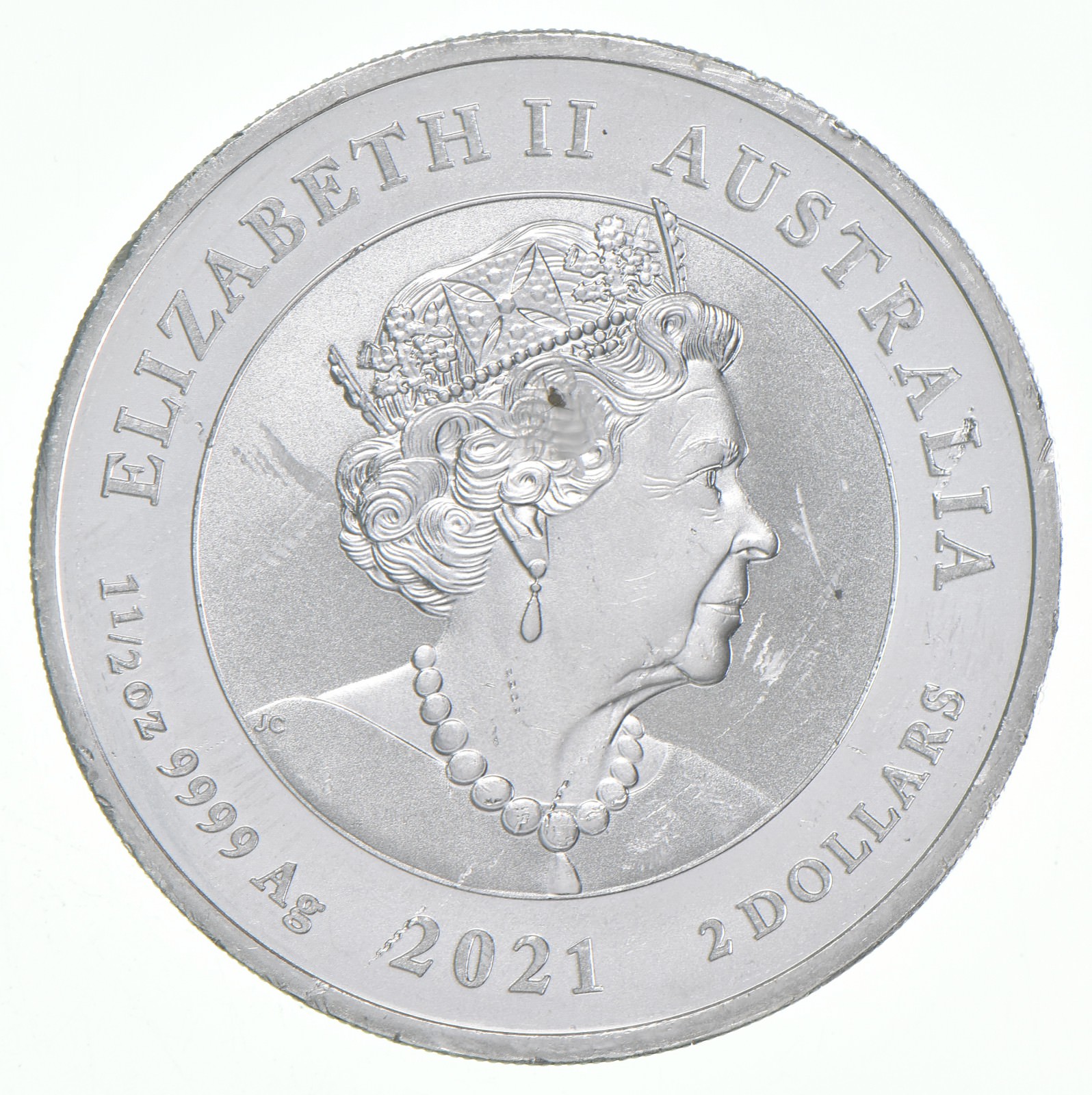2021 1.5 Oz 9999 Silver Round Piedfort $2 Australian Silver Platypus ...