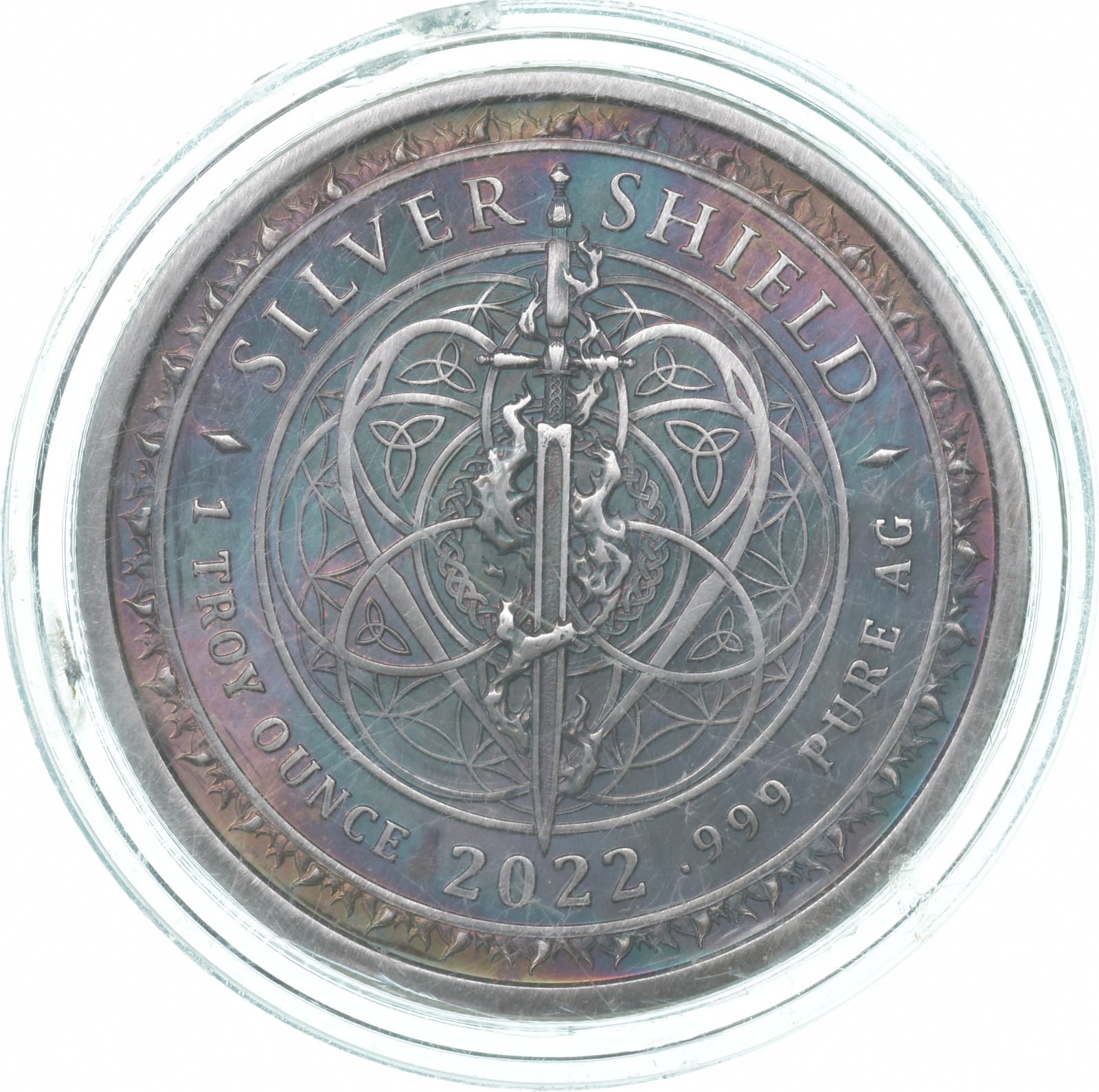 2022 Trivium 1 Troy Oz Silver Shield | Property Room