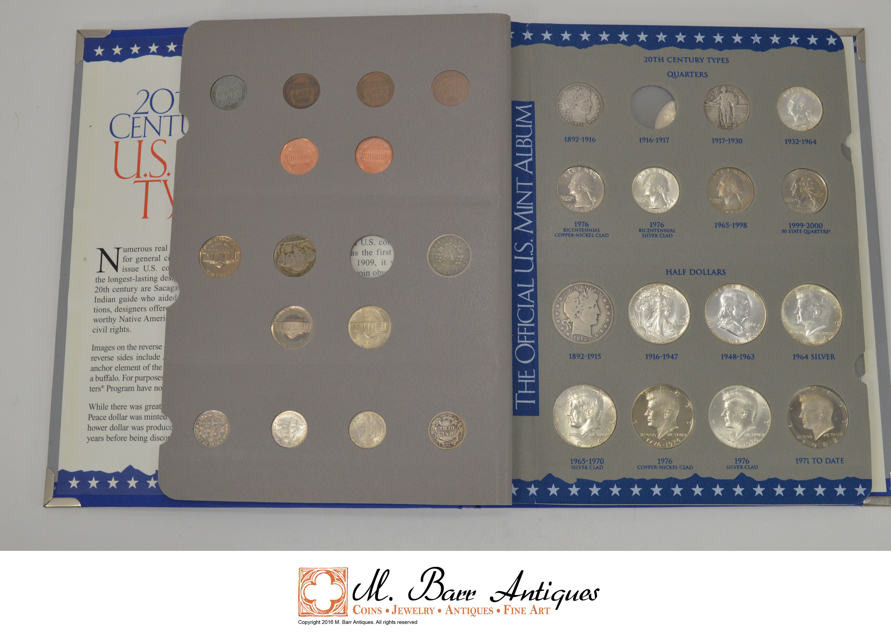 20th Century U.S. Coin Types Partial Set Coin Book | Property Room