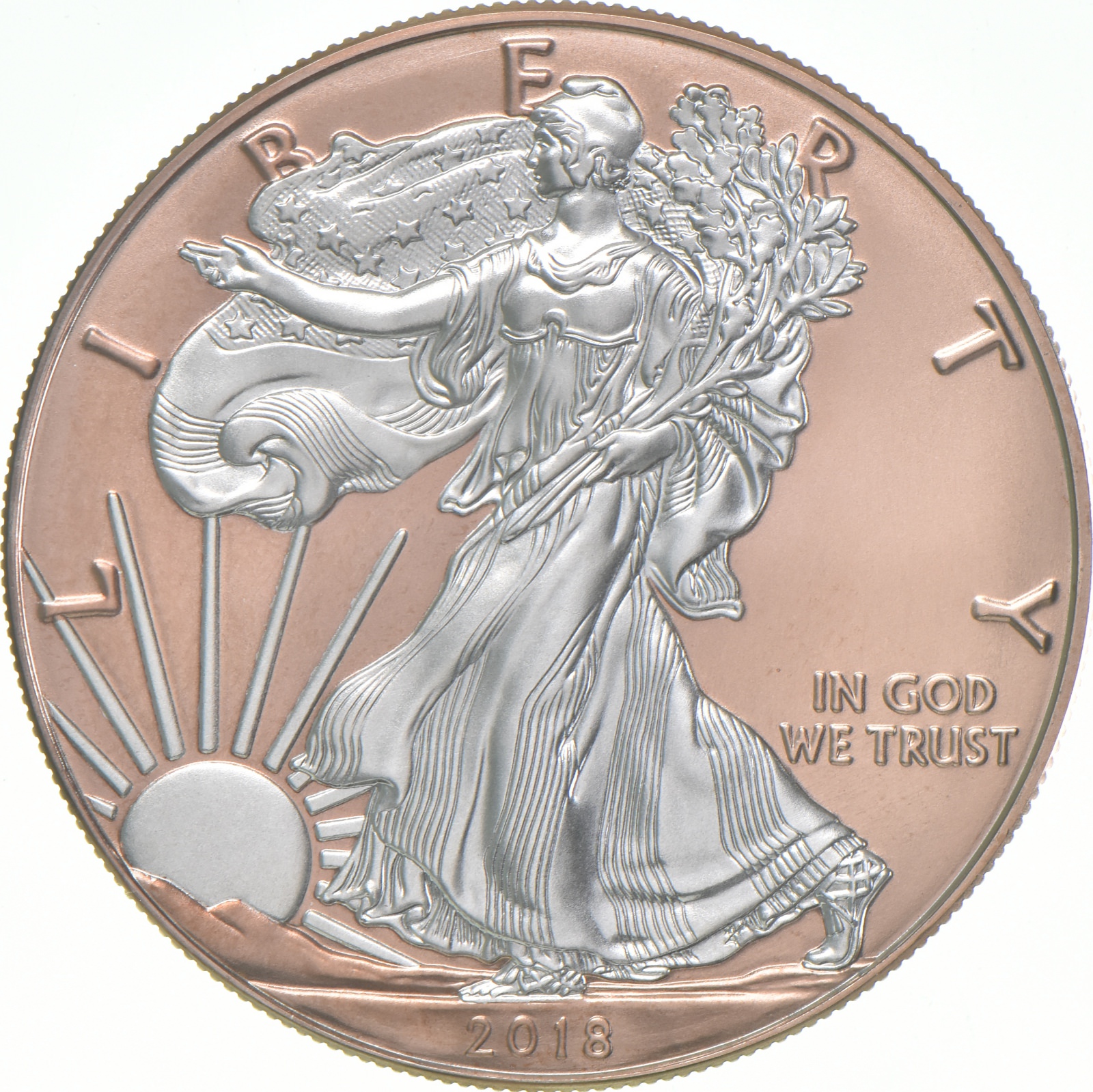 24K GOLD - 2018 American Silver Eagle - 24K Gold Plated - Beautiful ...