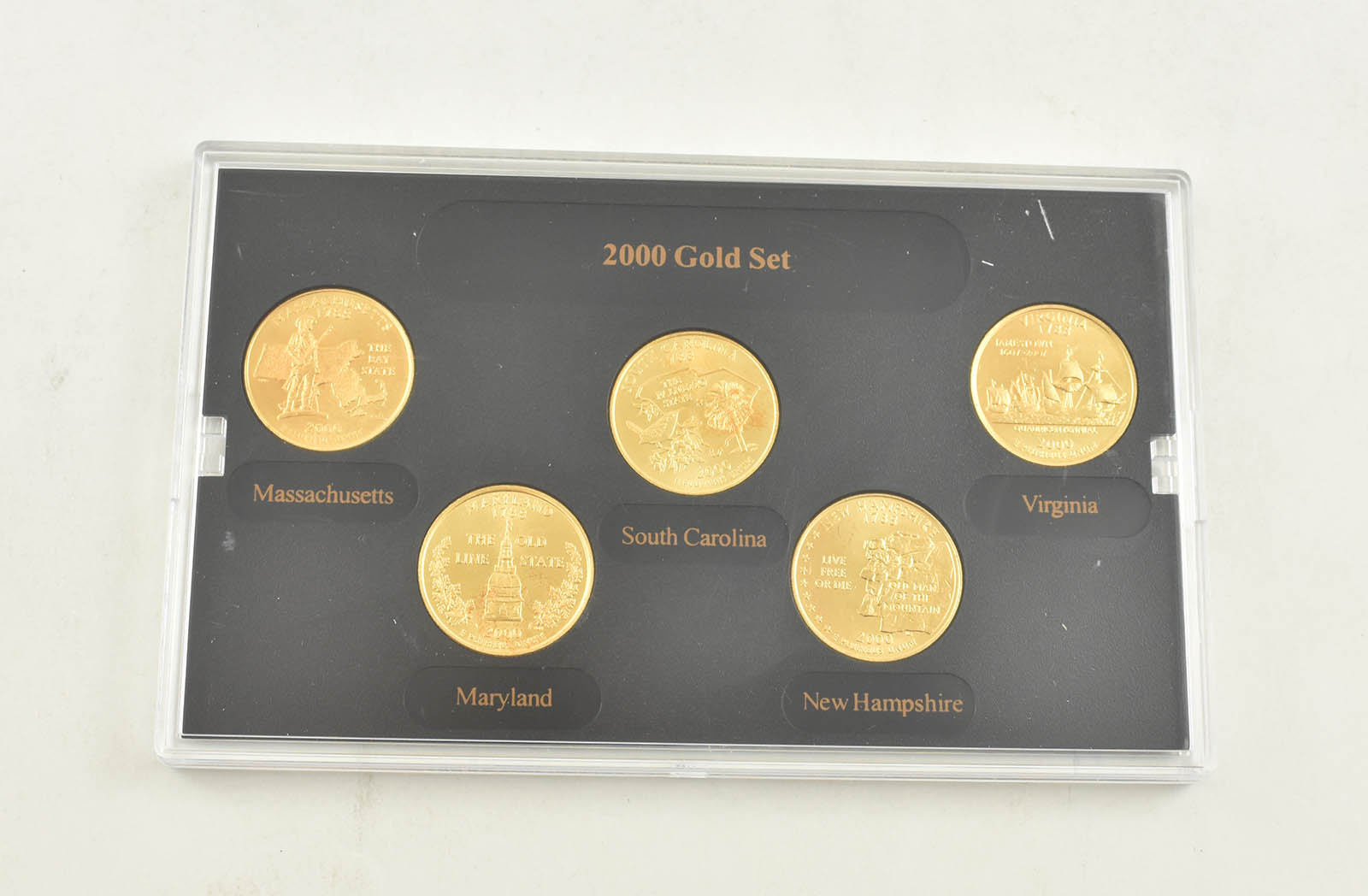 24K GOLD PLATED 2000 State Quarter Set - AWESOME | Property Room