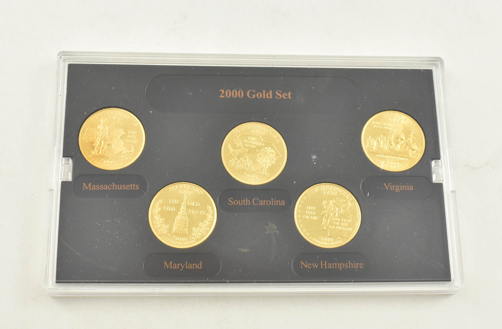 24K GOLD PLATED 2000 State Quarter Set - AWESOME | Property Room