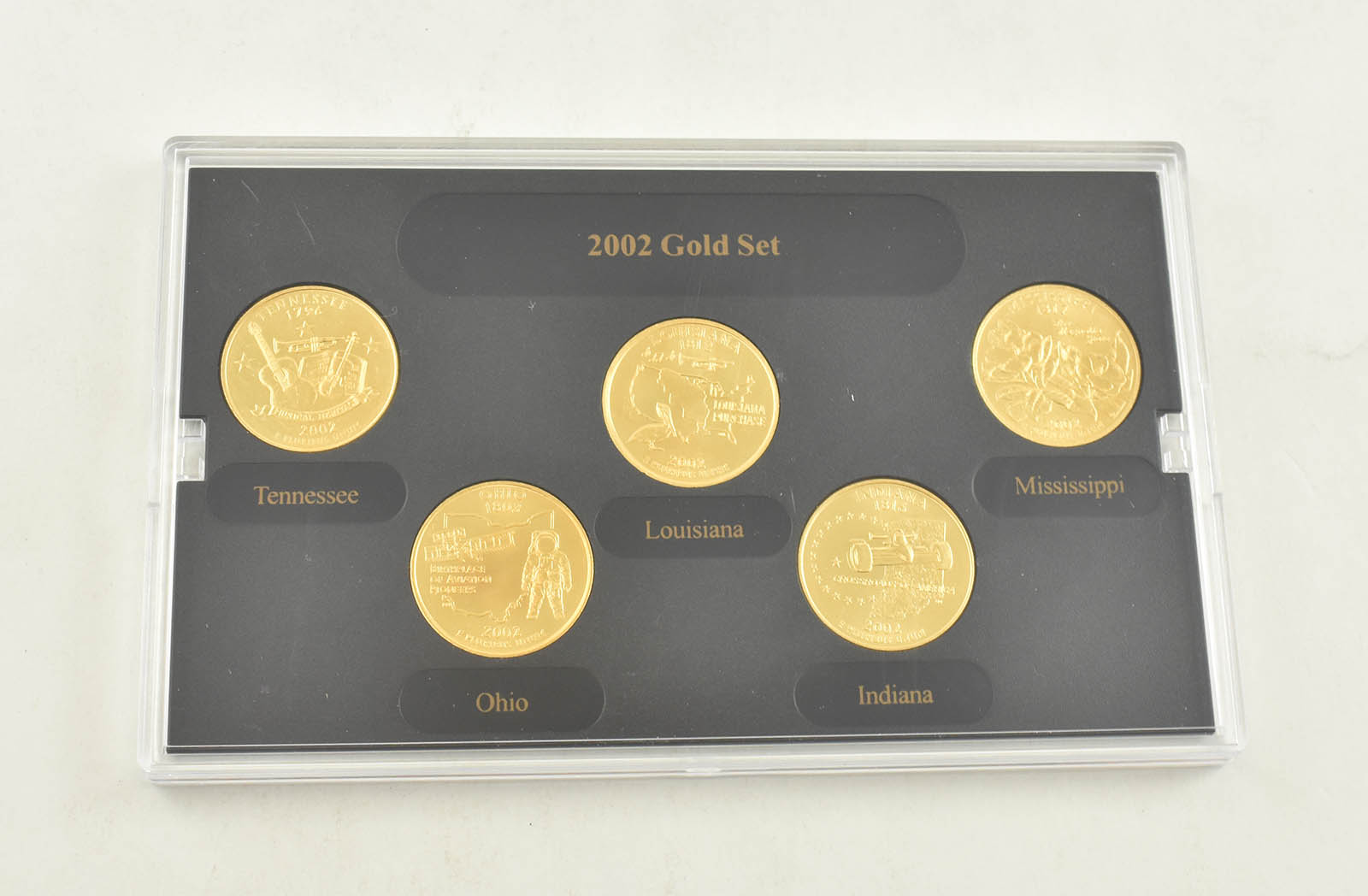 24K GOLD PLATED 2002 State Quarter Set - AWESOME | Property Room