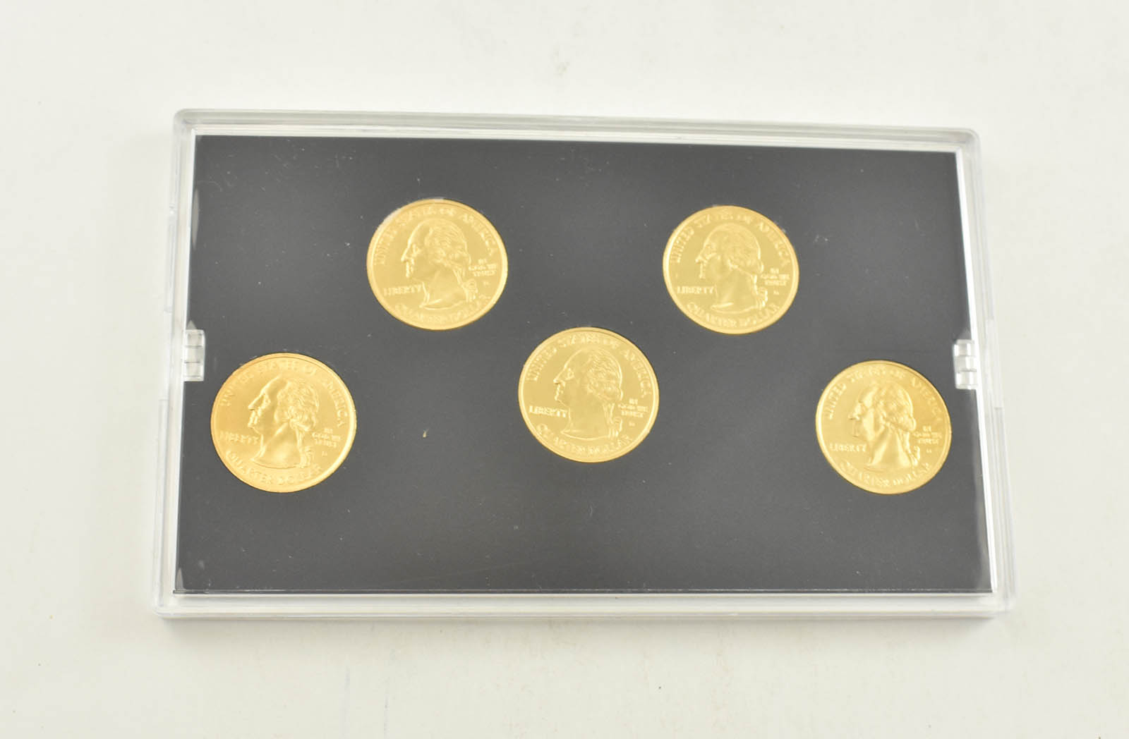 24K GOLD PLATED 2002 State Quarter Set - AWESOME | Property Room