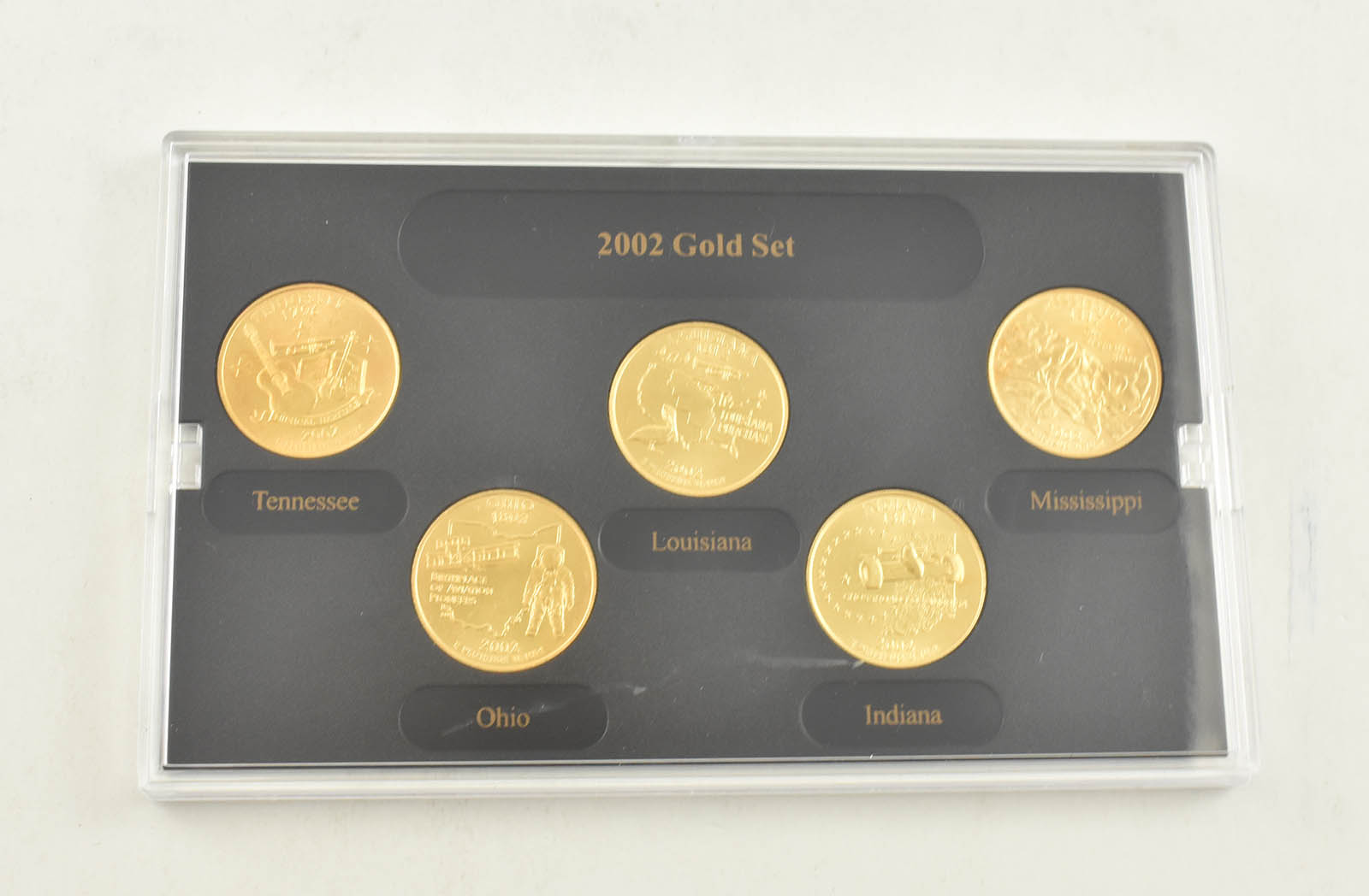 24K GOLD PLATED 2002 State Quarter Set - AWESOME | Property Room