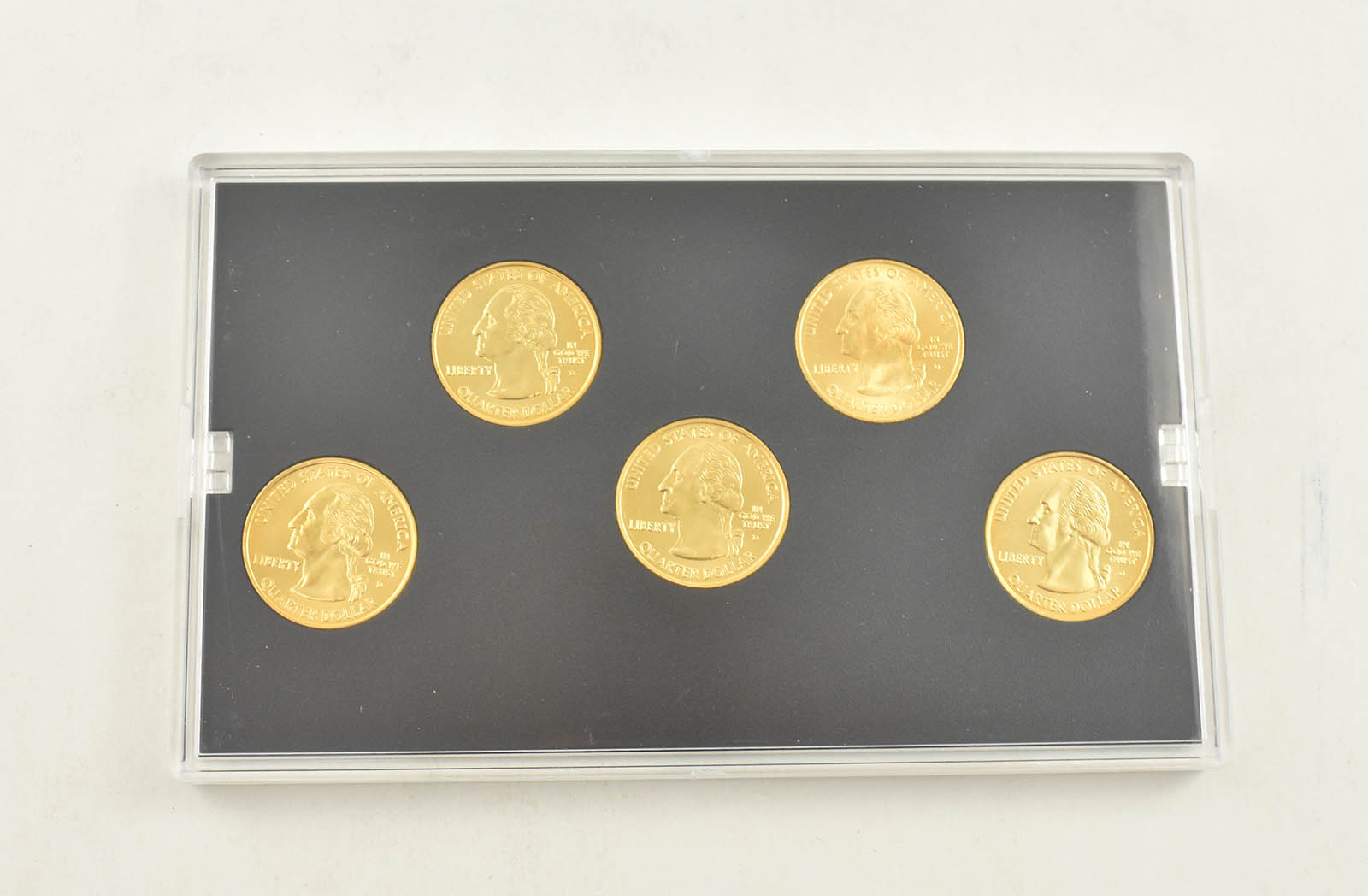 24K GOLD PLATED 2004 State Quarter Set - AWESOME | Property Room