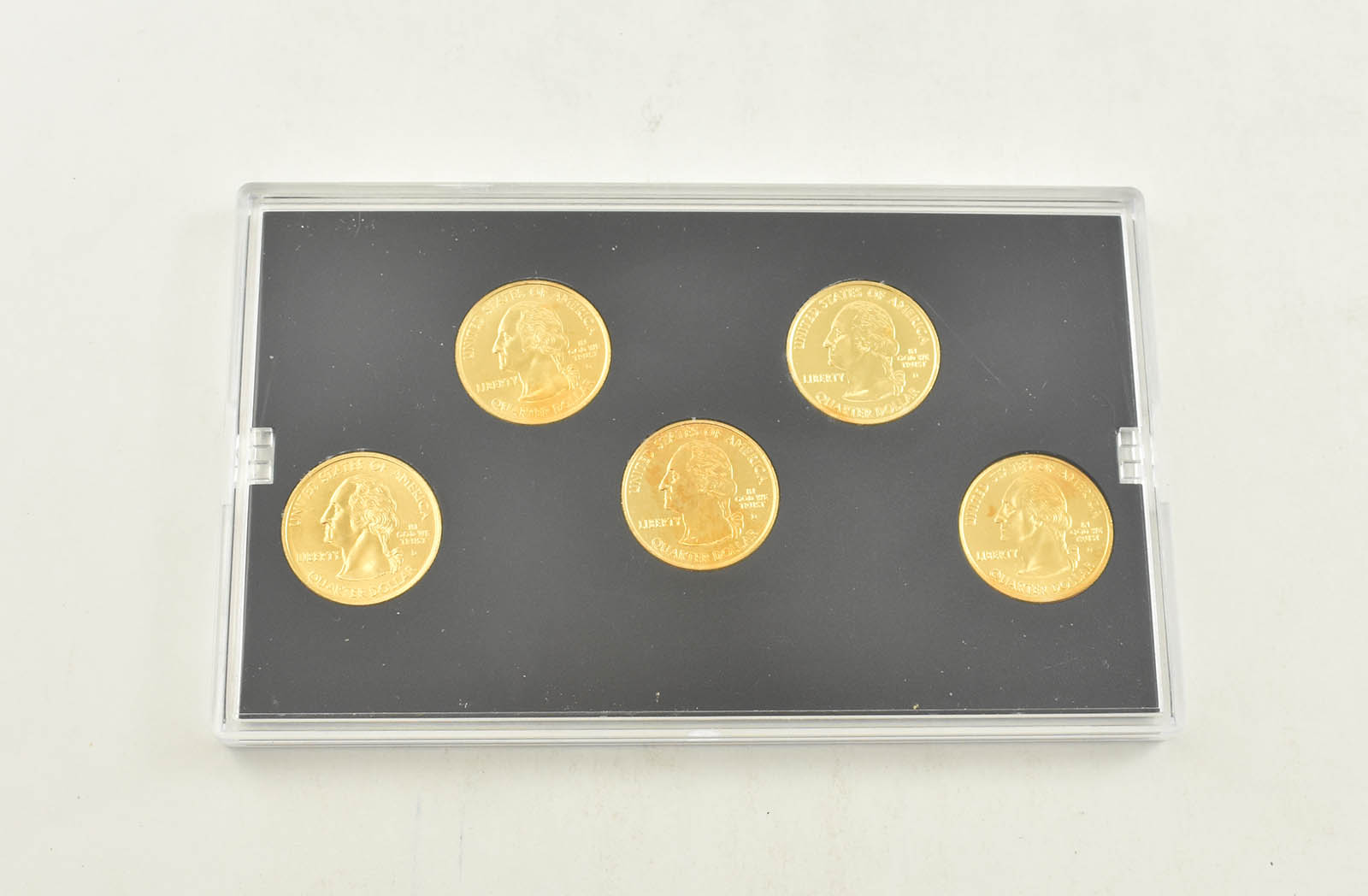 24K GOLD PLATED 2005 State Quarter Set - AWESOME | Property Room
