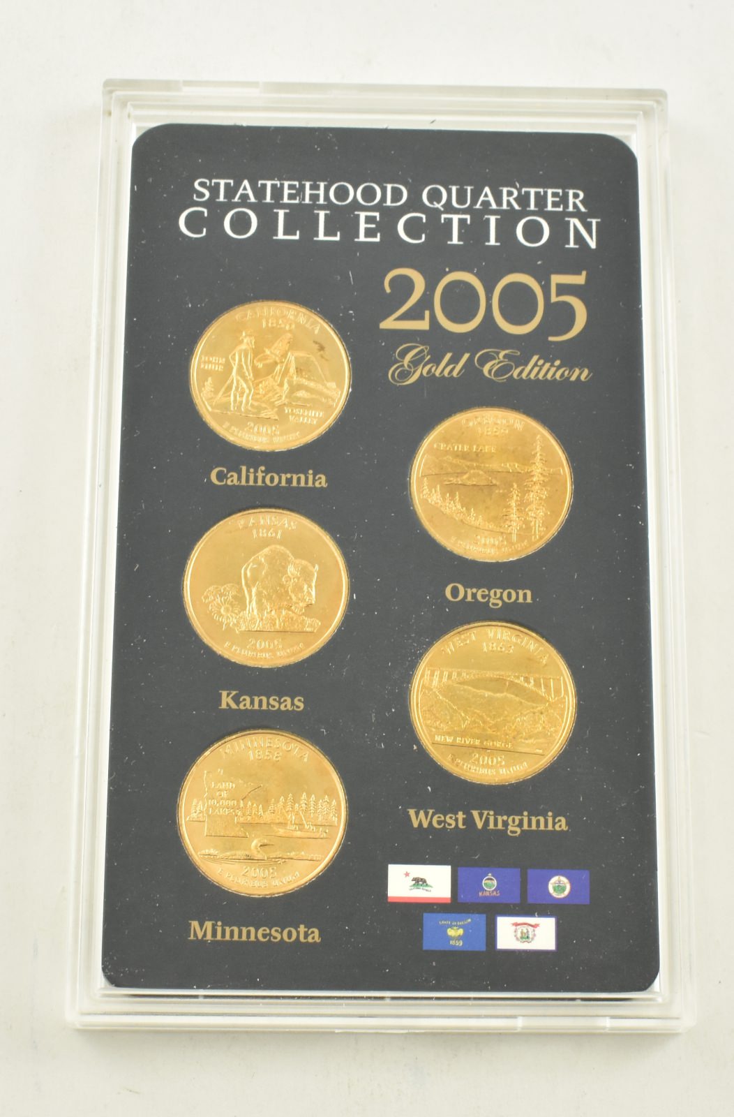 24K GOLD PLATED 2005 State Quarter Set - AWESOME | Property Room
