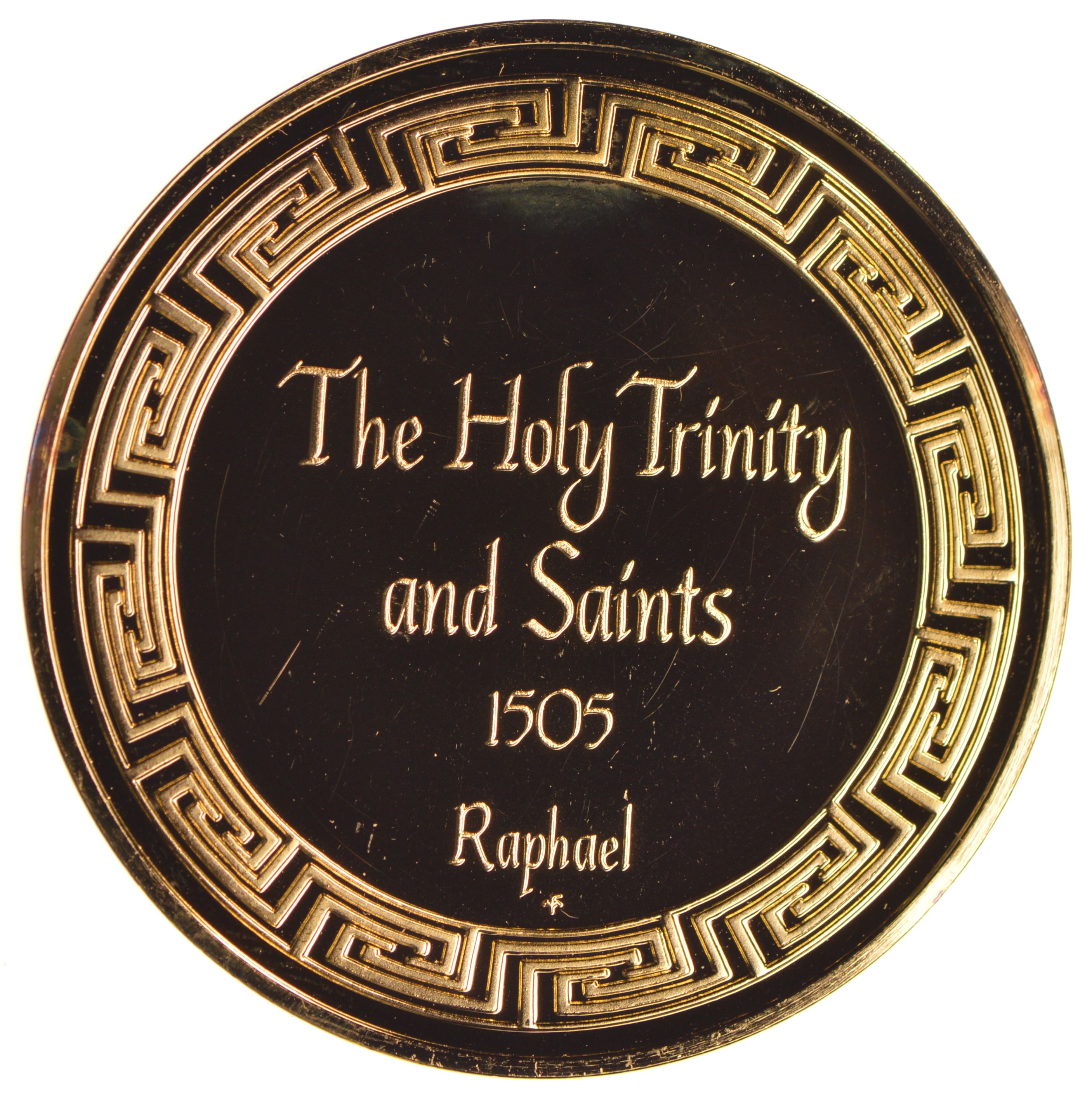 24K Gold Plated SILVER - The Holy Trinity And Saints 1505 - Raphael ...
