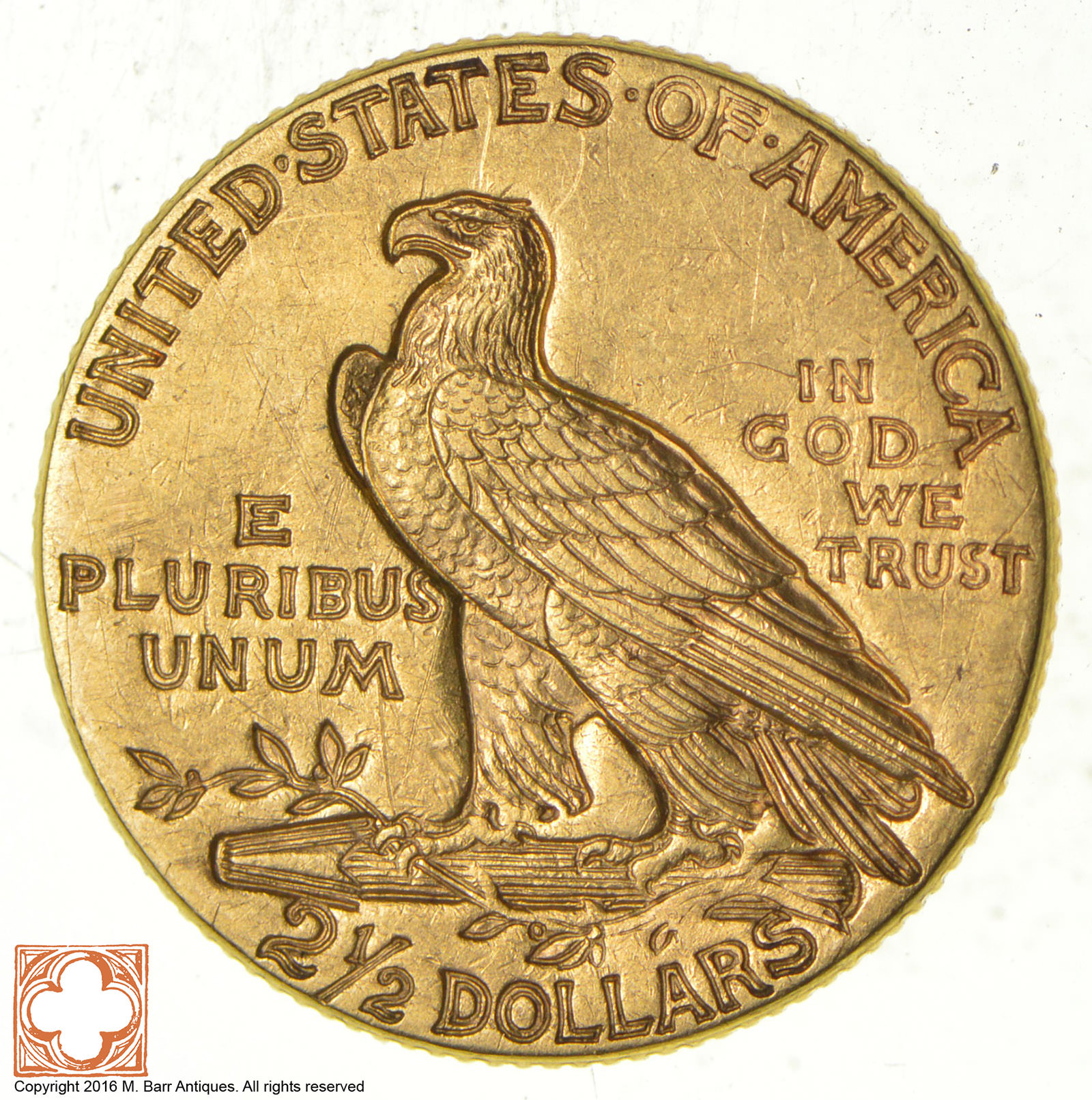 $2.50 United States Gold Coin - 1912 Incused Indian - Stunning ...