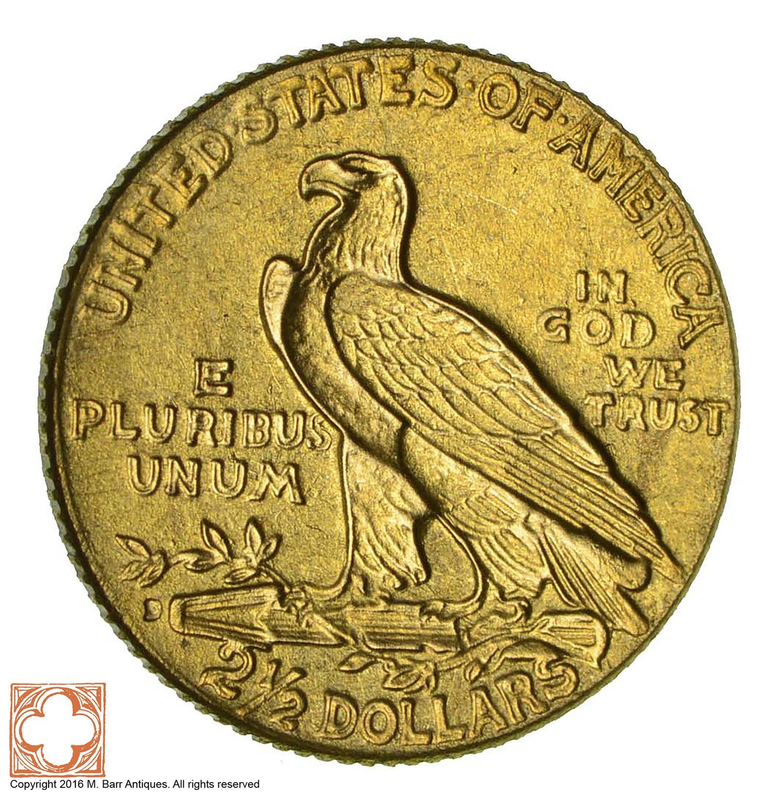 $2.50 United States Gold Coin - 1925 Incused Indian - Stunning ...