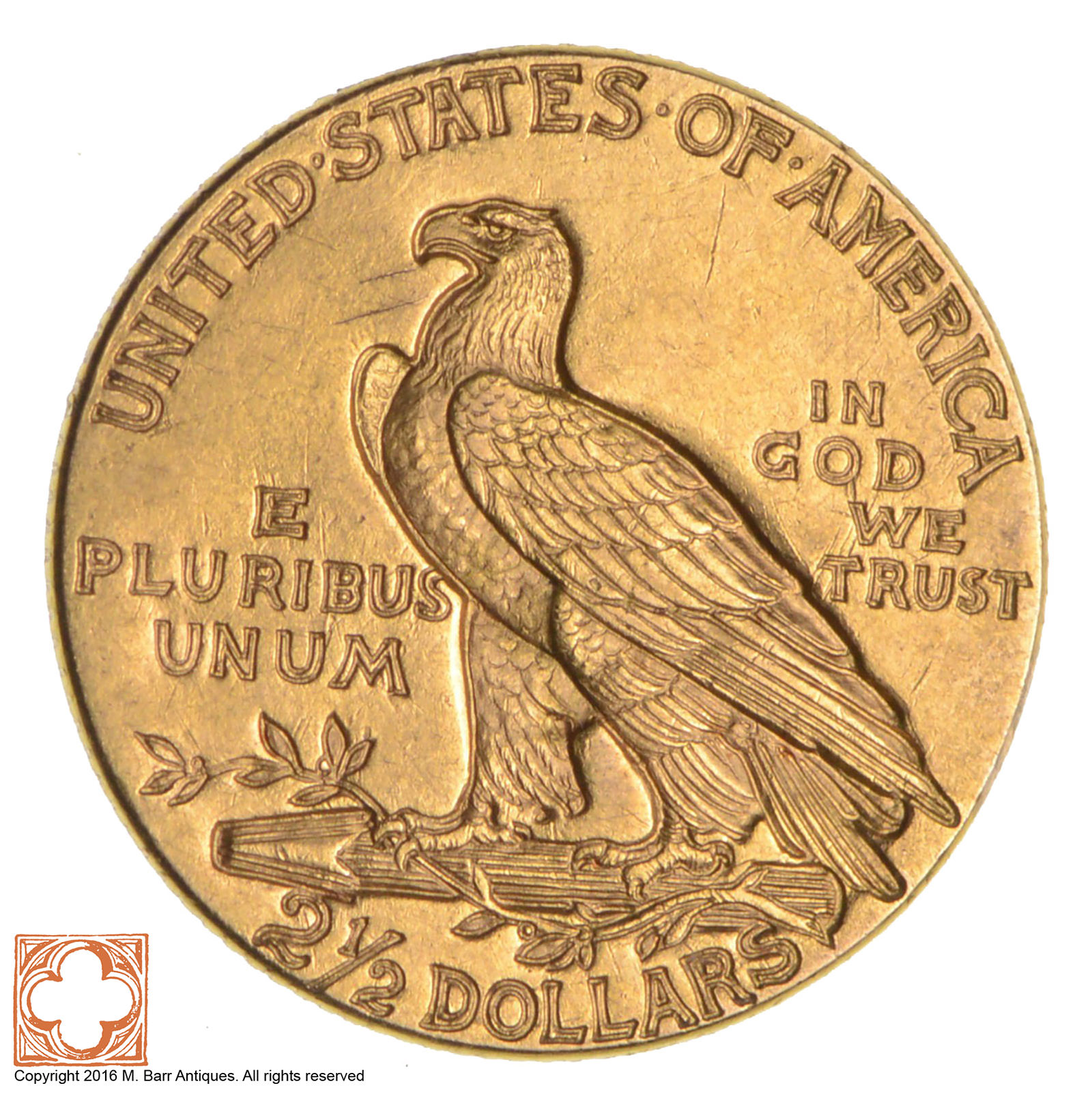 $2.50 United States Gold Coin - 1927 Incused Design Indian - Stunning ...