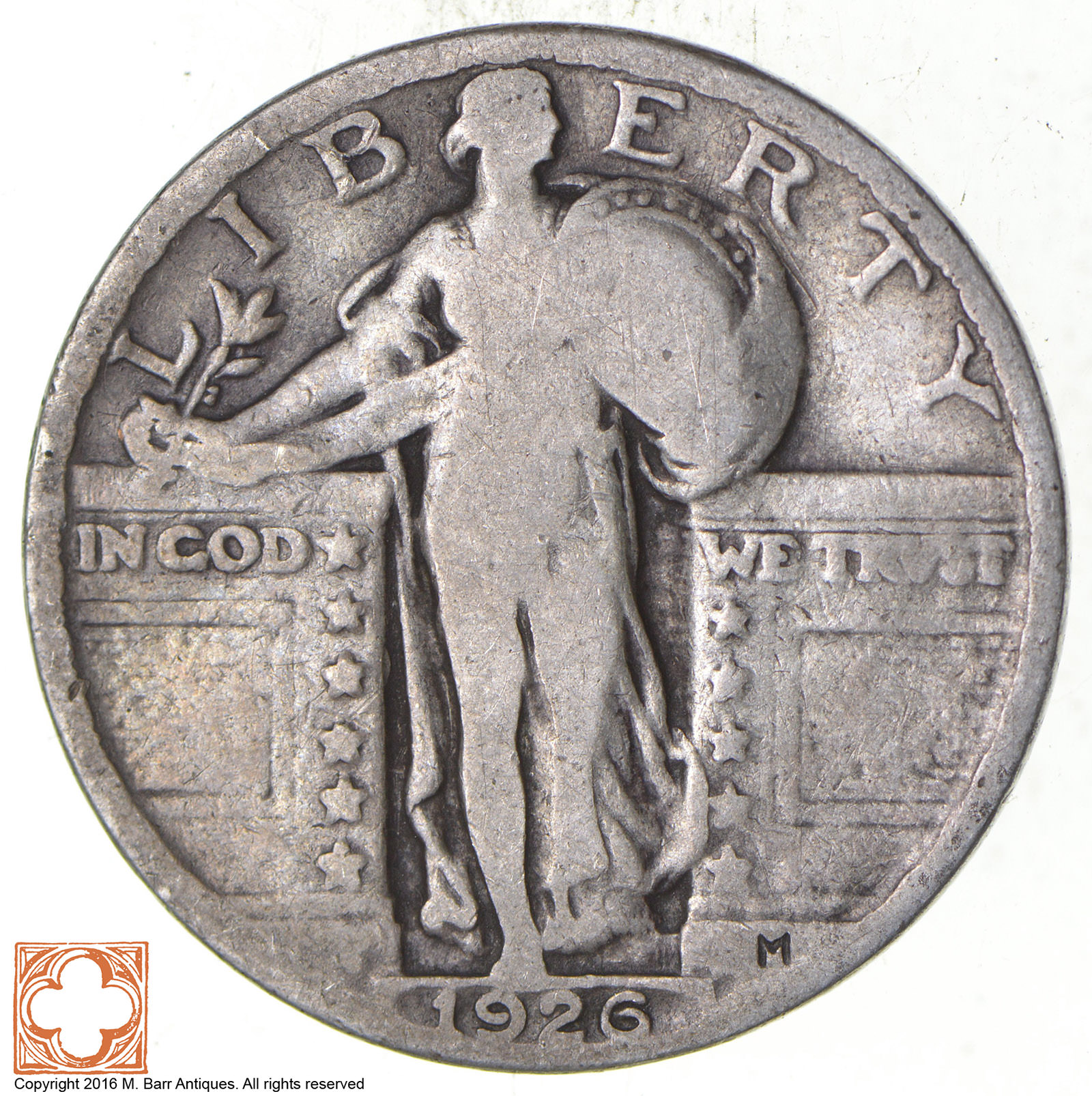 25c - 1926 Standing Liberty Quarter - 90% Silver | Property Room