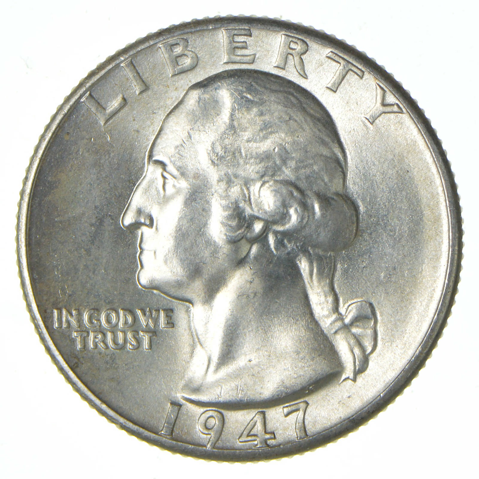 25c - Choice Unc - BETTER DATE 1947-D - Washington Quarter | Property Room