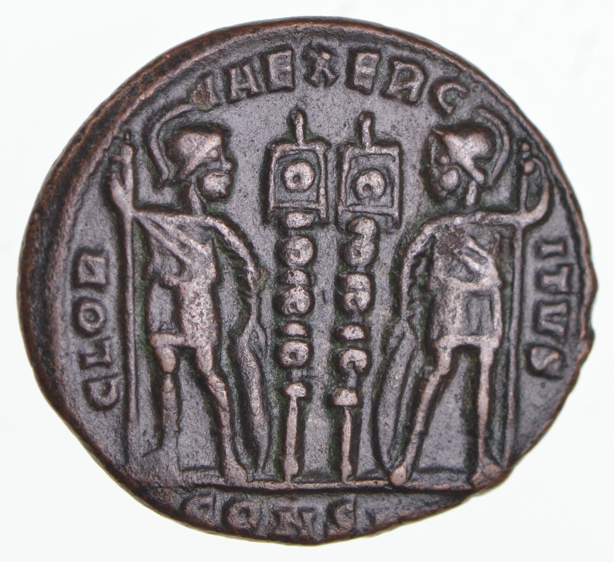 337-361AD Genuine Roman Ancient - Constantius II "Two Soldiers" Coin ...