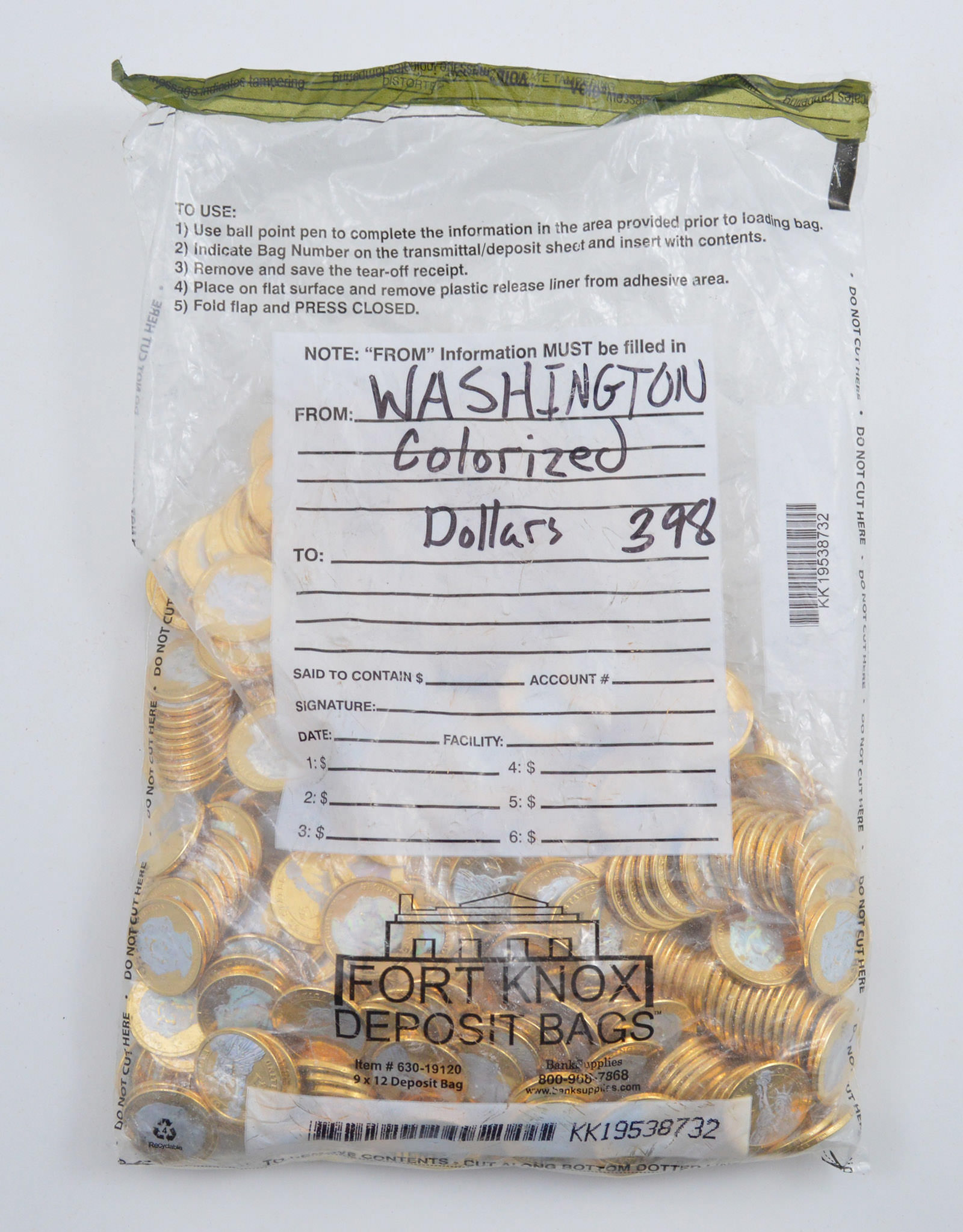 398 Coins - Colorized $1.00 Washington Dollars | Property Room