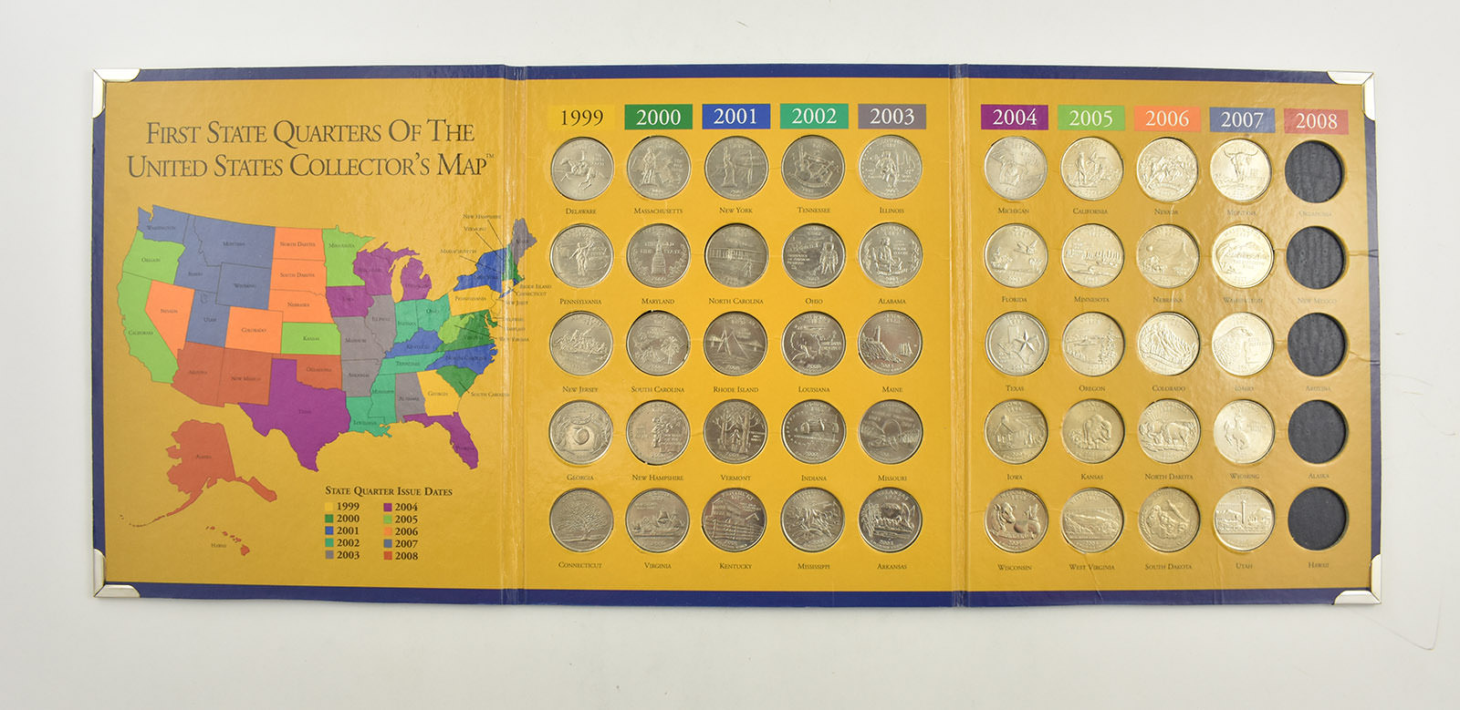 45 Coins State 1999-2007 Washington Quarter Collection Set Mostly ...