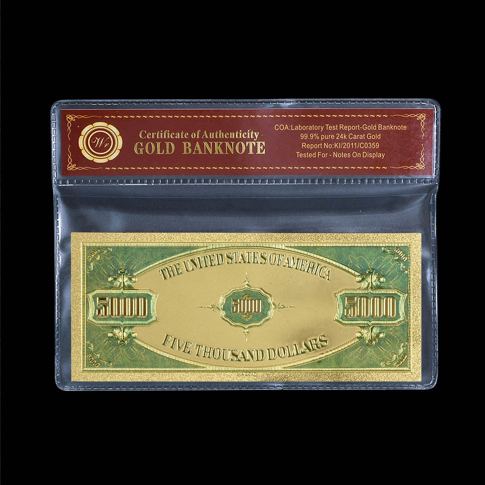 $5,000 United States - Beautiful - Replica Bank Note | Property Room