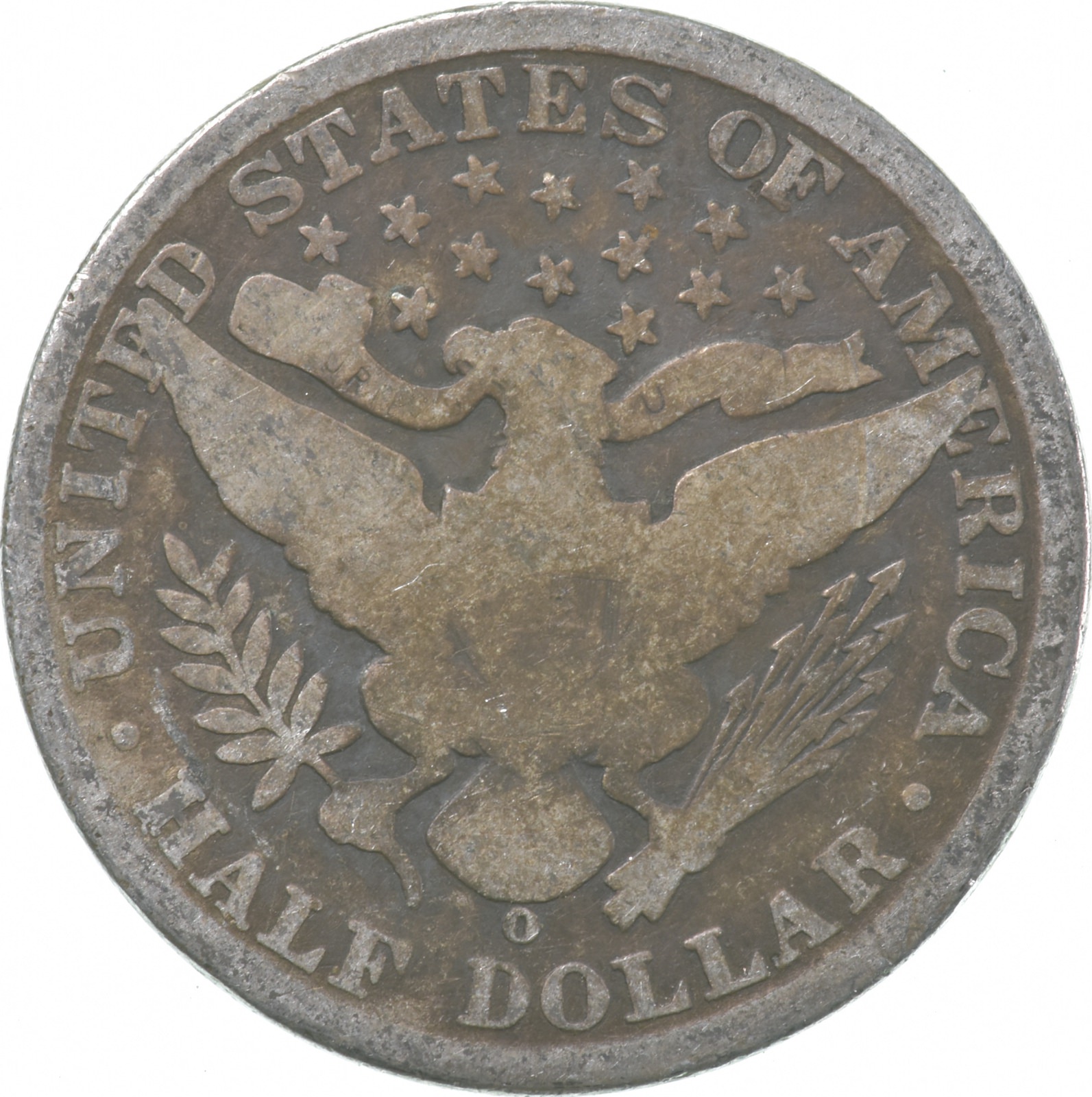 50c - Great Liberty Detail - 1906-O Barber Half Dollar | Property Room