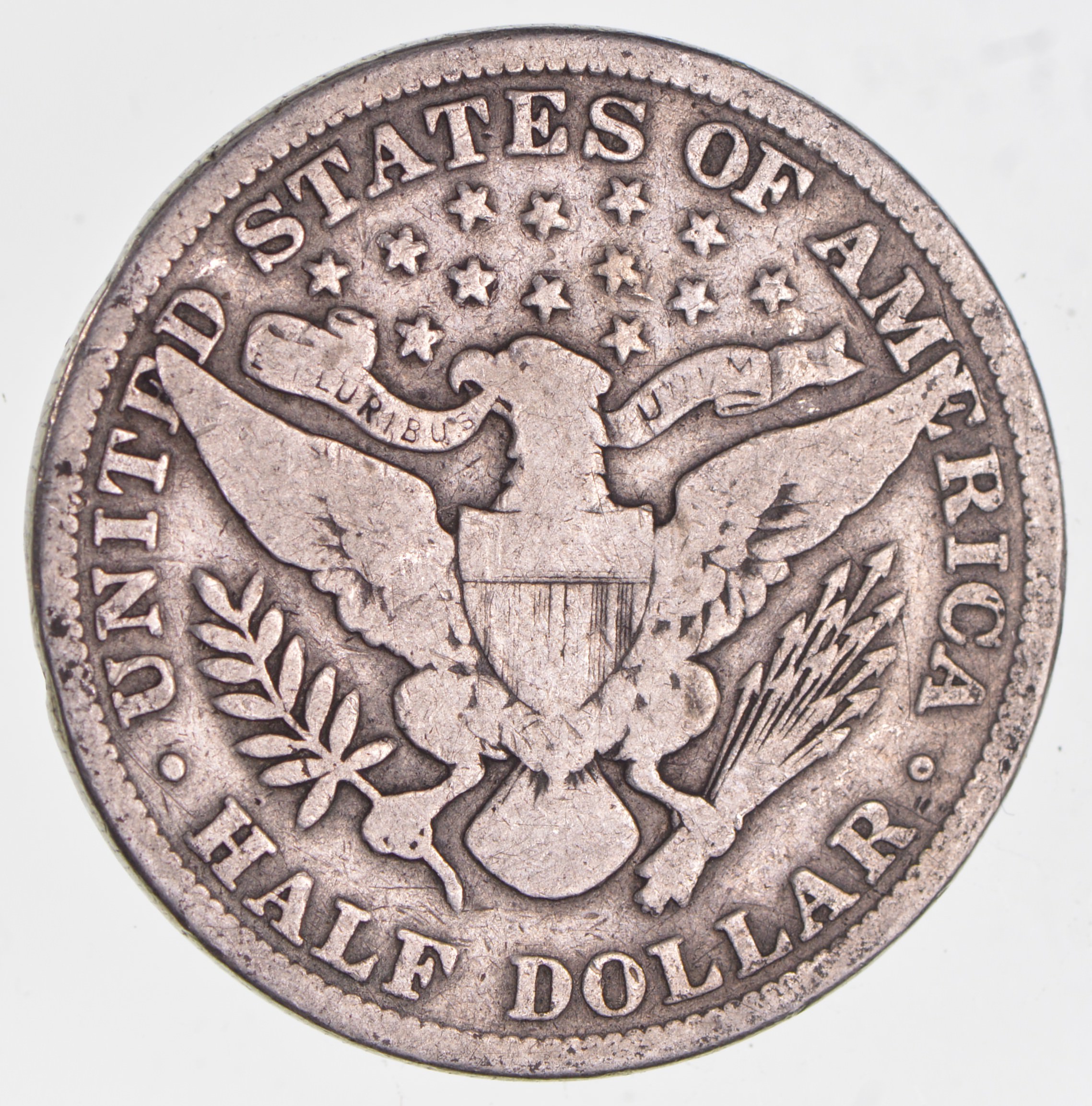 50c United States Coin - 1899 Liberty Barber 90% Silver US Half Dollar ...