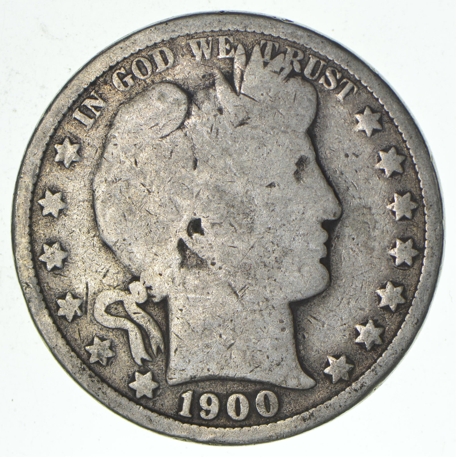 50c United States Coin - 1900-O Liberty Barber 90% Silver US Half ...