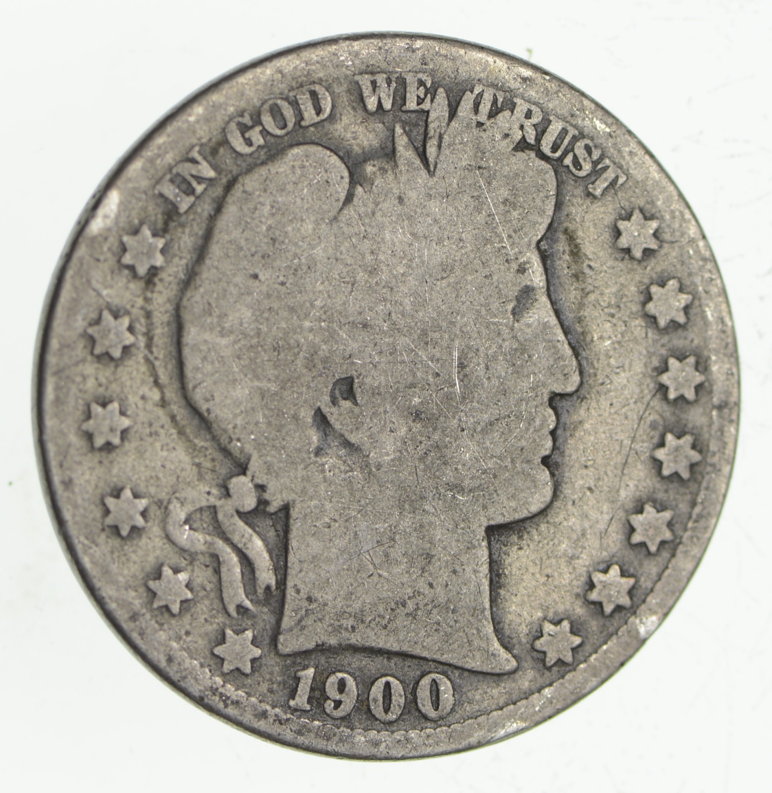 50c United States Coin - 1900-S Liberty Barber 90% Silver US Half ...