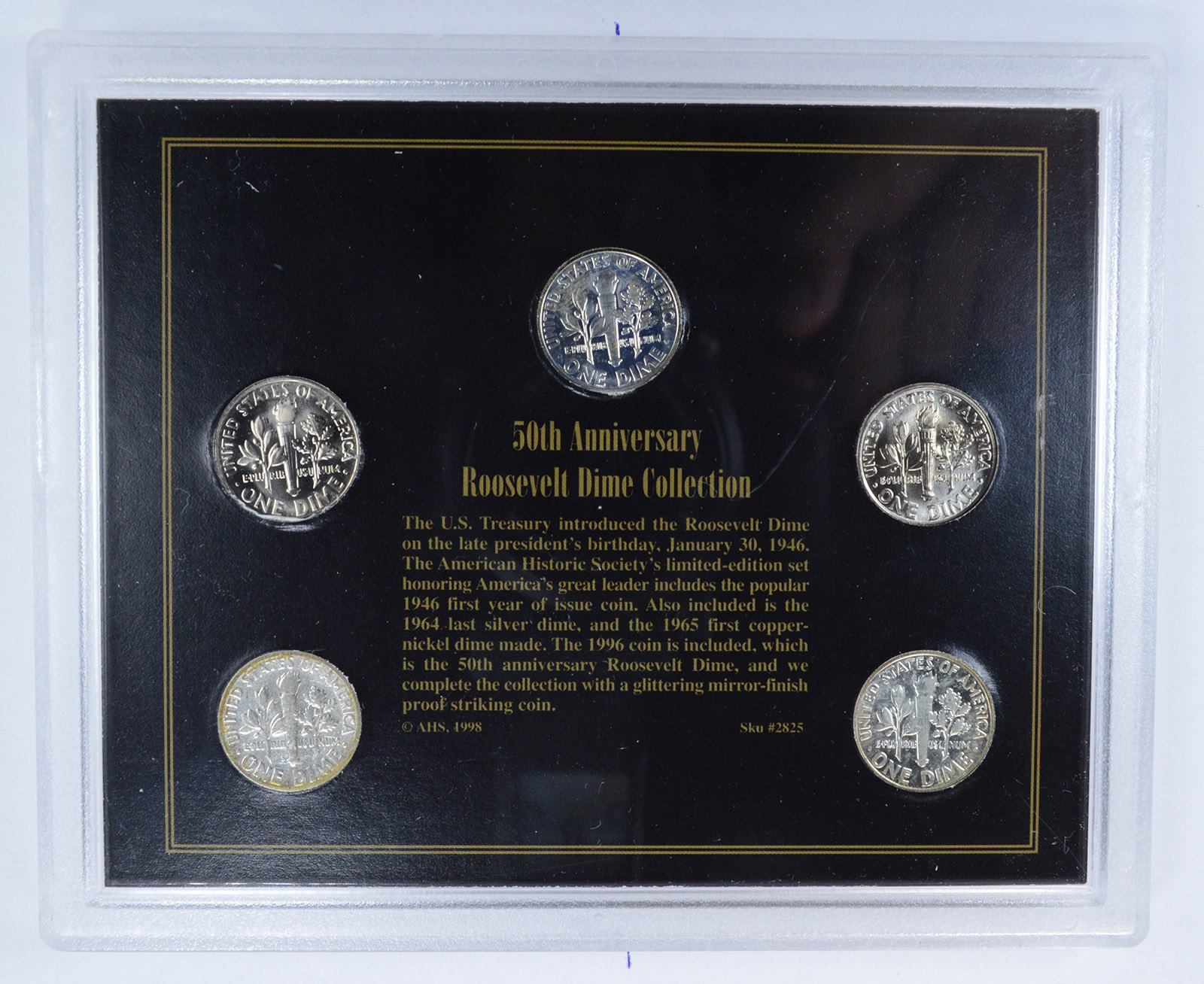 50th Anniversary Roosevelt Dime Collection Historic US Collection ...