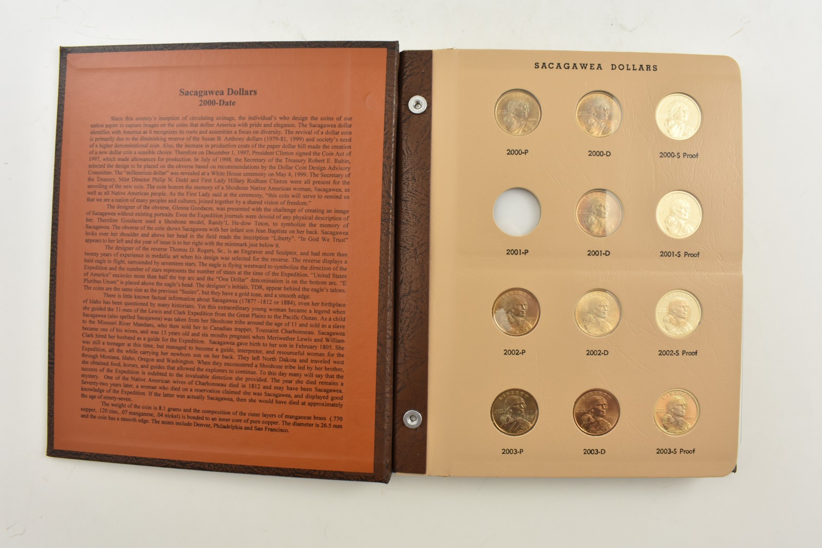 53 Coins Sacagawea Dollar Collection 2000-2019 - Dansco Album Set ...