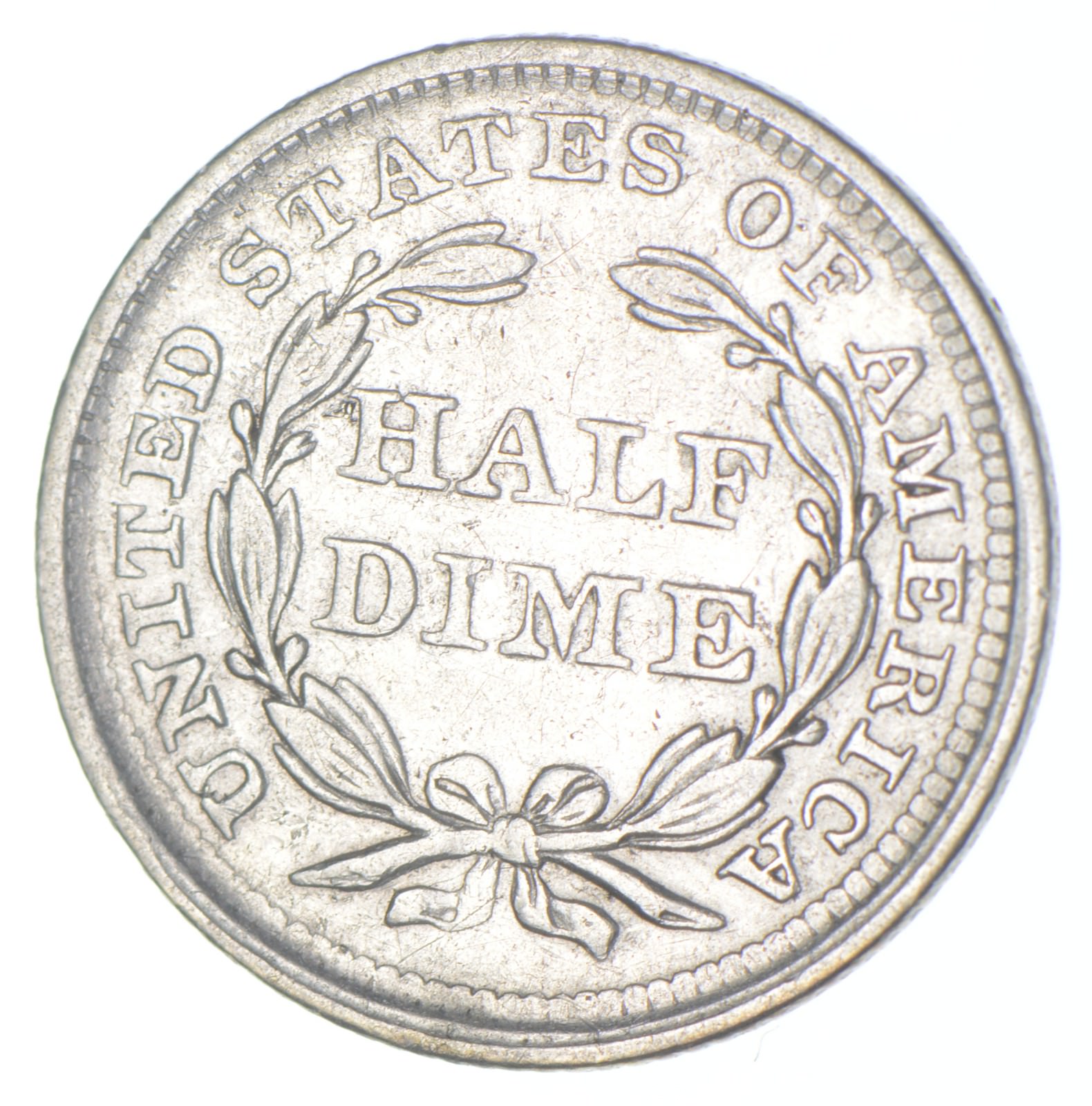 5c ***1/2 Dime HALF** - 1856 Seated Liberty Half Dime - Early American ...
